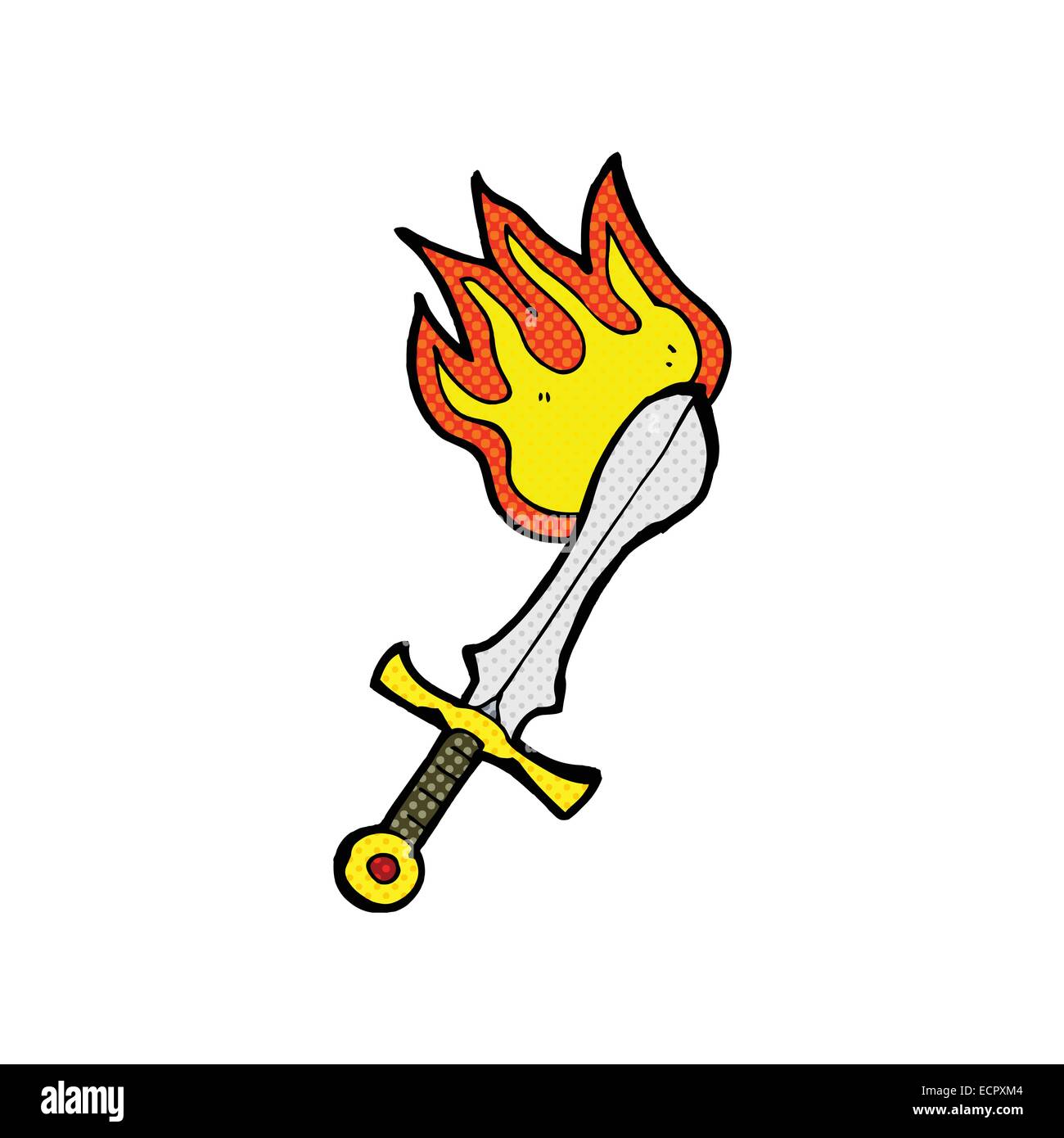 Flaming sword Stock Vector Images - Alamy