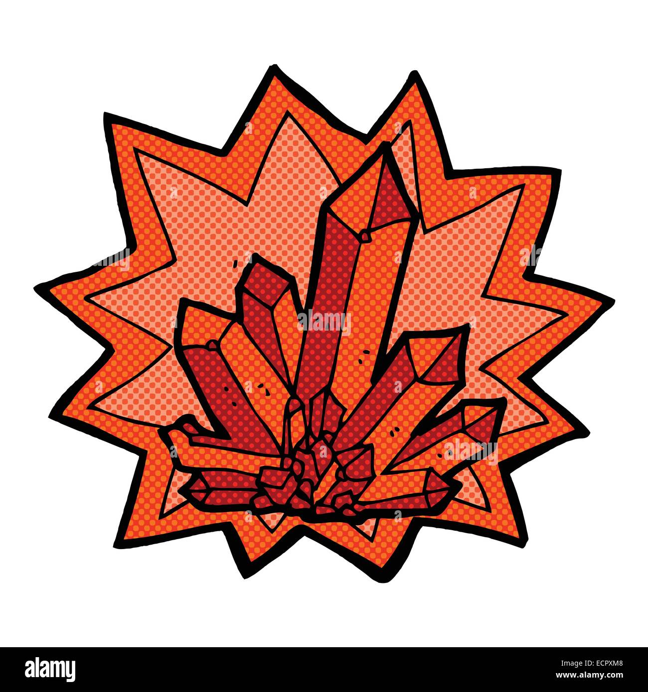 retro comic book style cartoon crystals Stock Vector Image & Art - Alamy