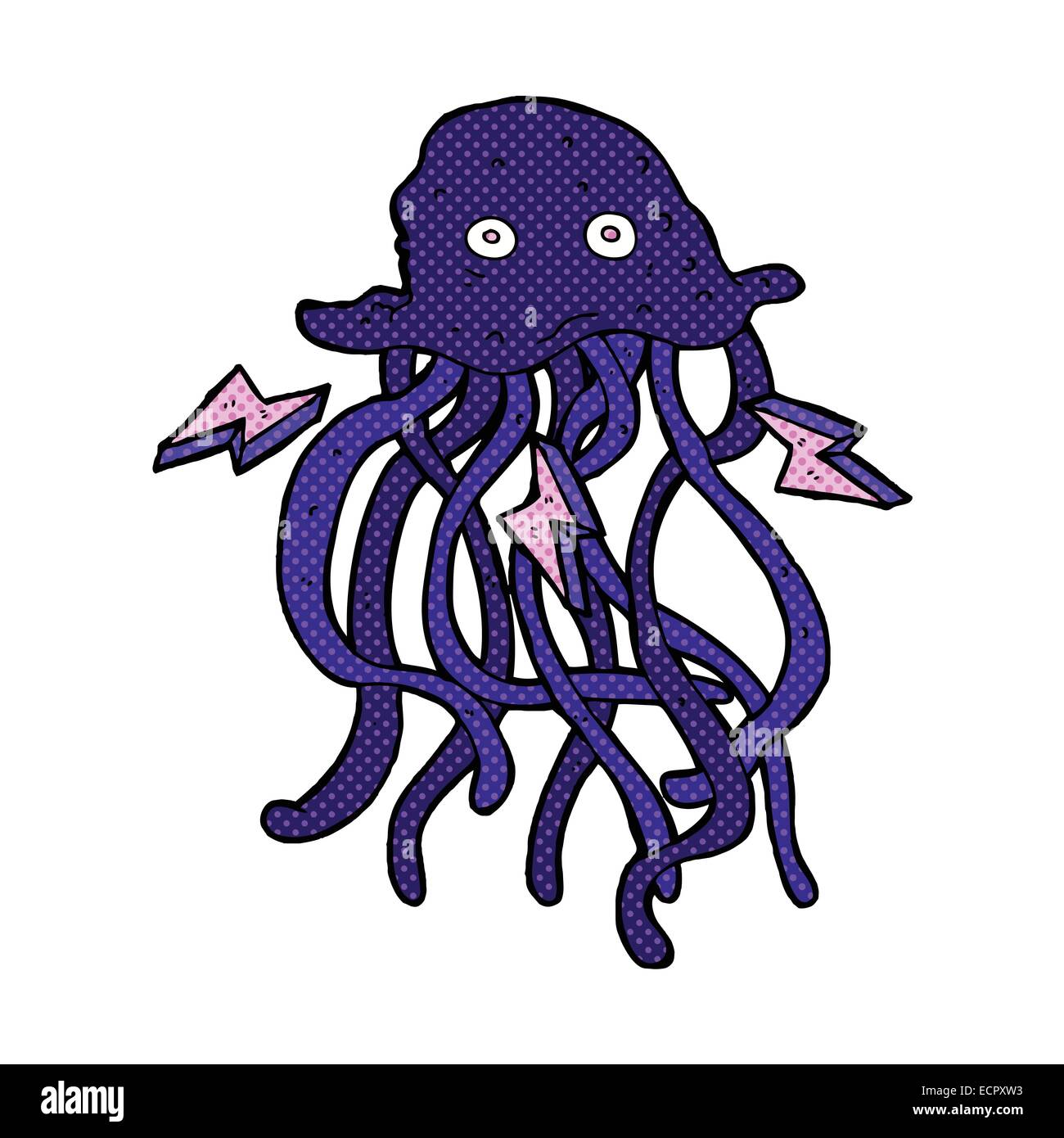 retro comic book style cartoon octopus Stock Vector Image & Art - Alamy