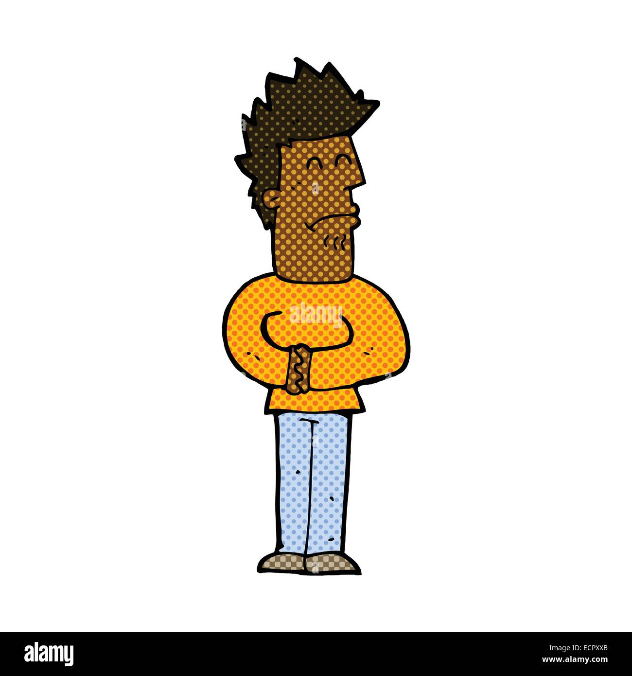 Cartoon book character is afraid hi-res stock photography and images ...