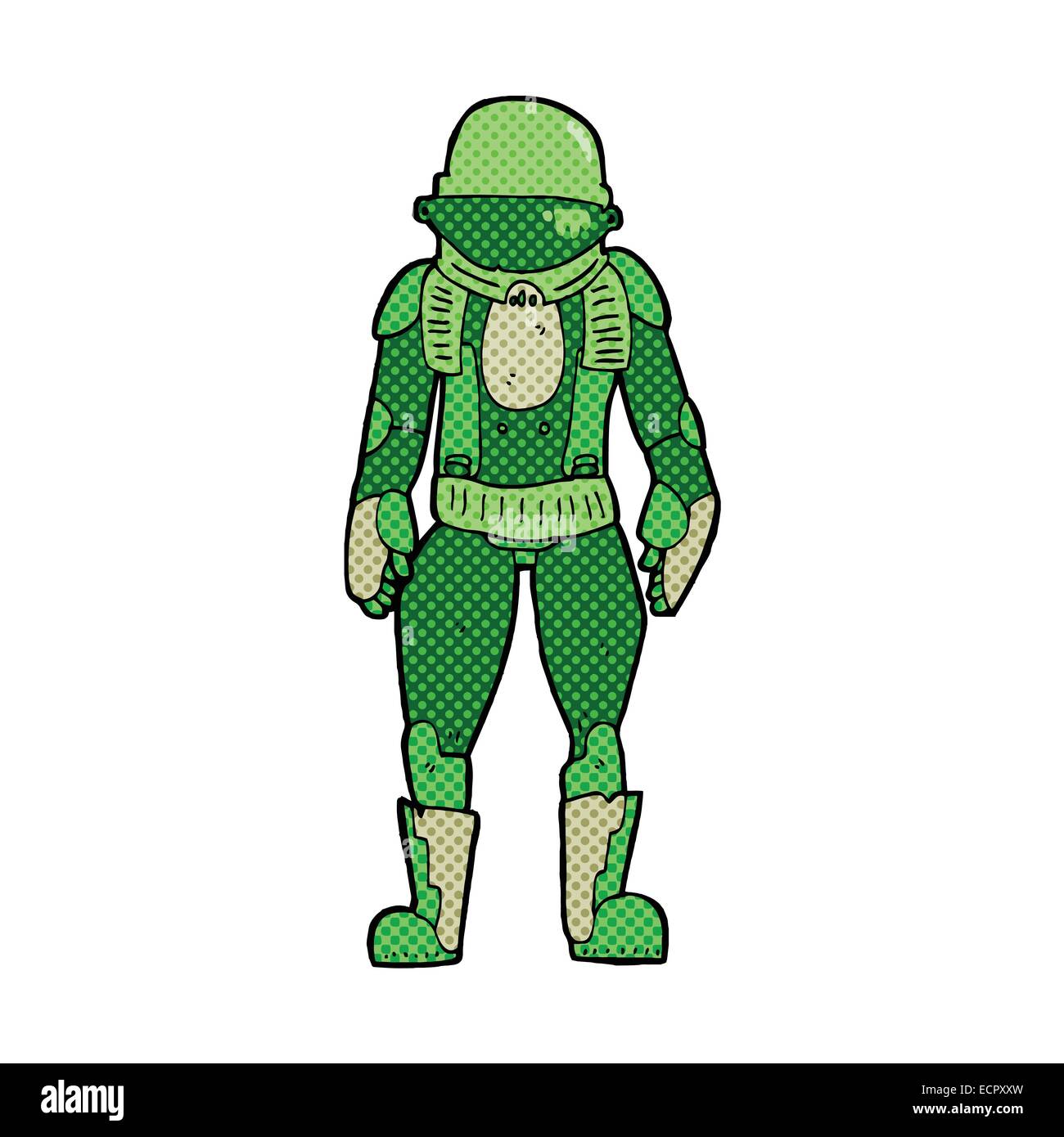 retro comic book style cartoon astronaut Stock Vector Image & Art - Alamy