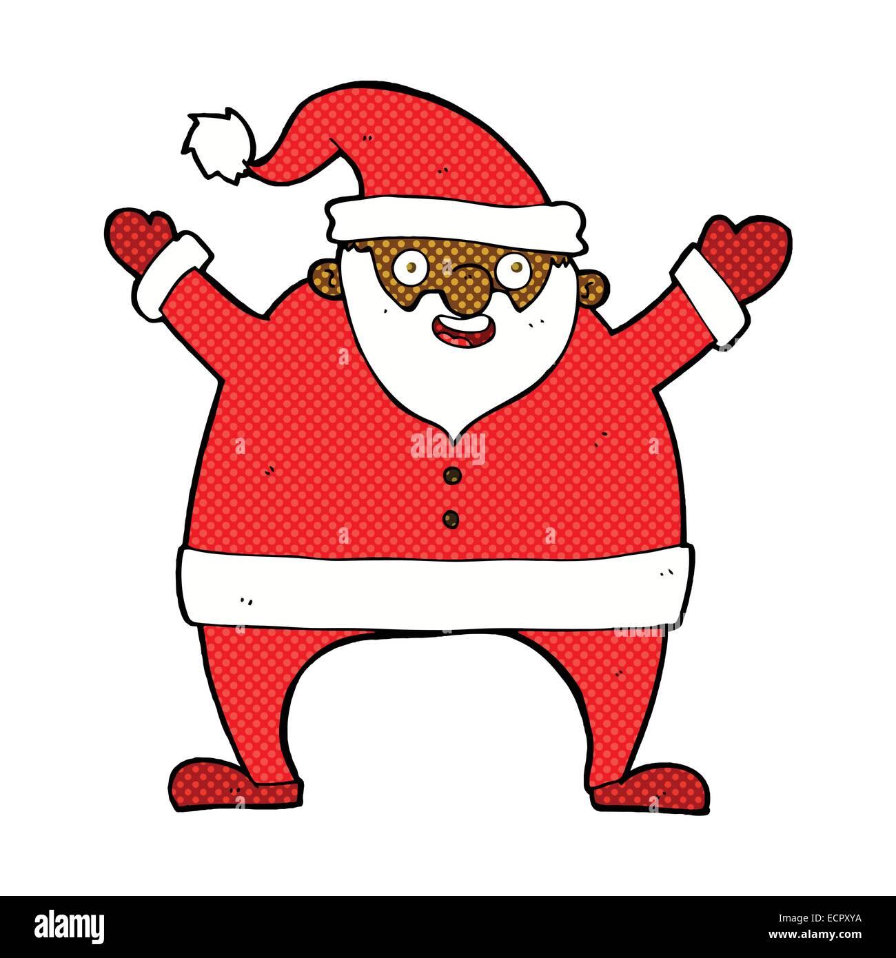 retro comic book style cartoon santa claus Stock Vector Image & Art - Alamy