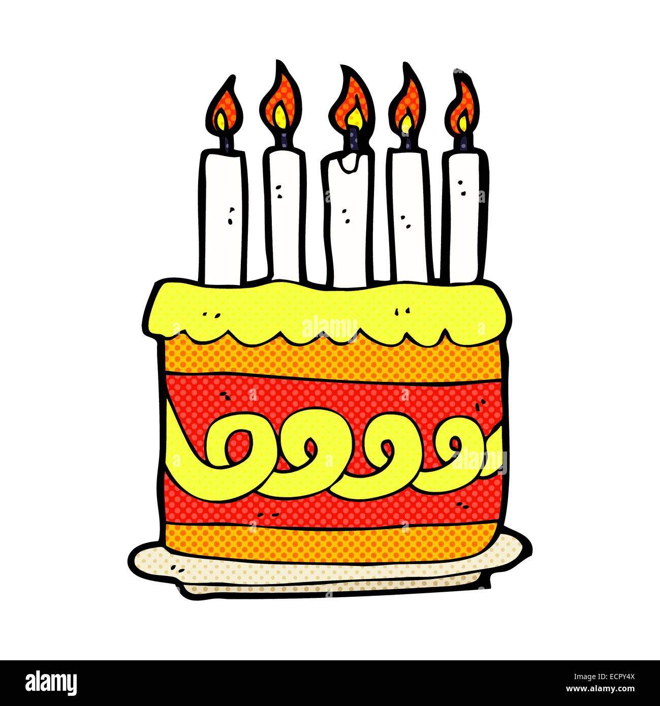 retro comic book style cartoon cake Stock Vector Image & Art - Alamy