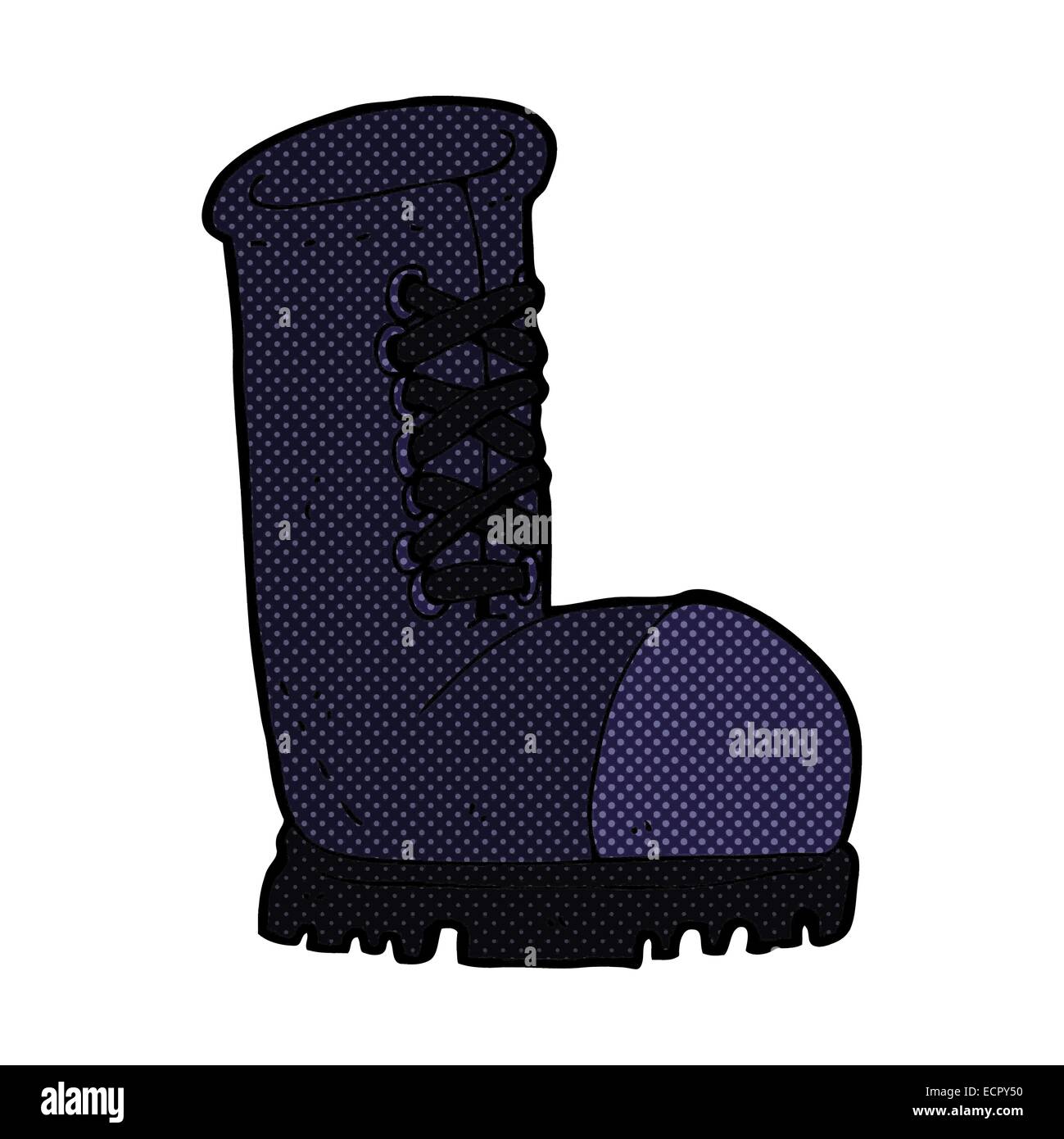 retro comic book style cartoon old work boot Stock Vector Image & Art ...