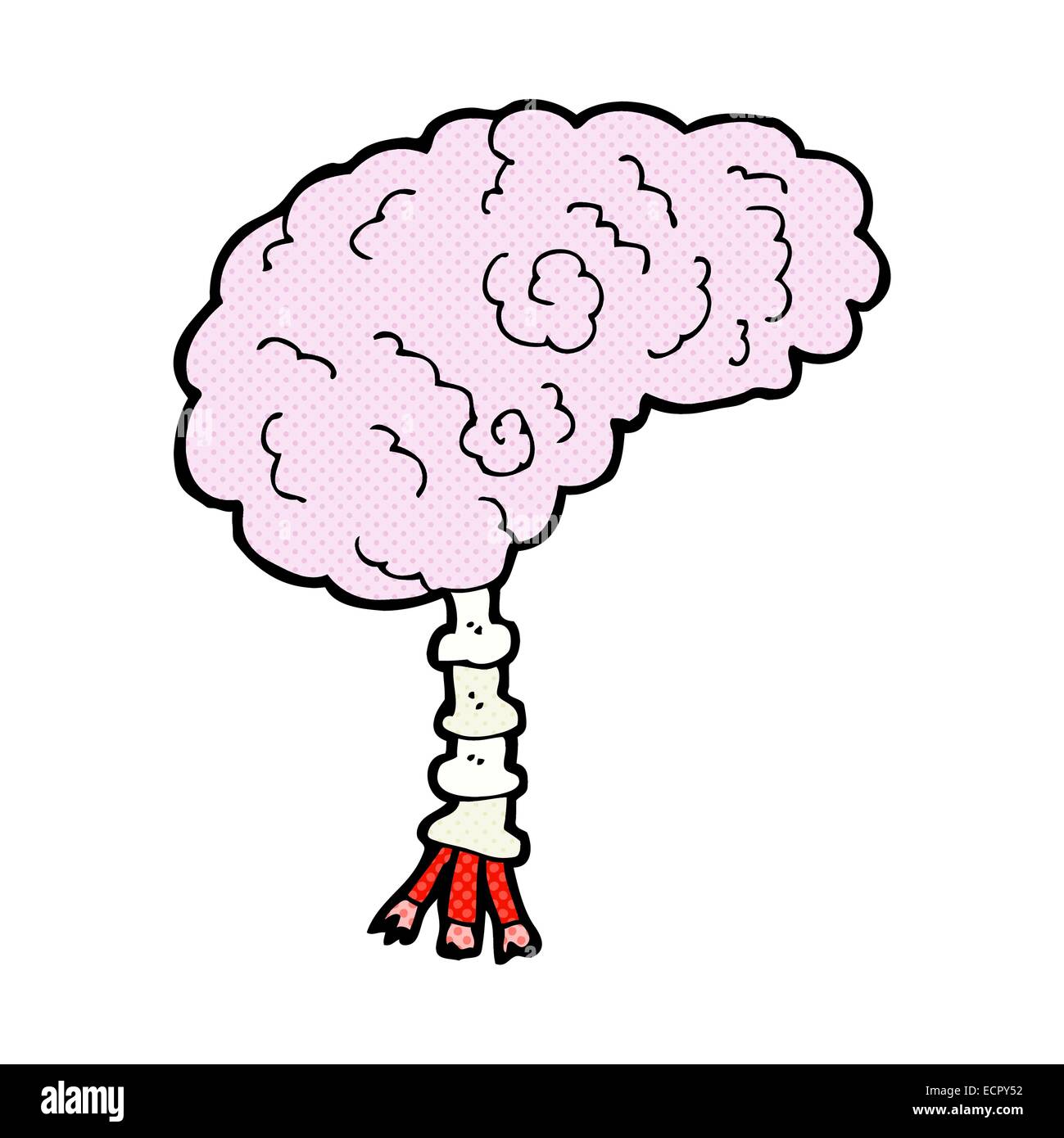 retro comic book style cartoon brain Stock Vector Image & Art - Alamy