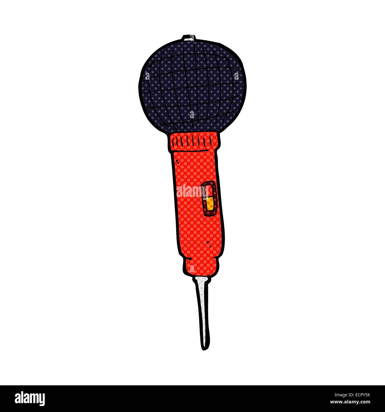 retro comic book style cartoon microphone Stock Vector Image & Art - Alamy