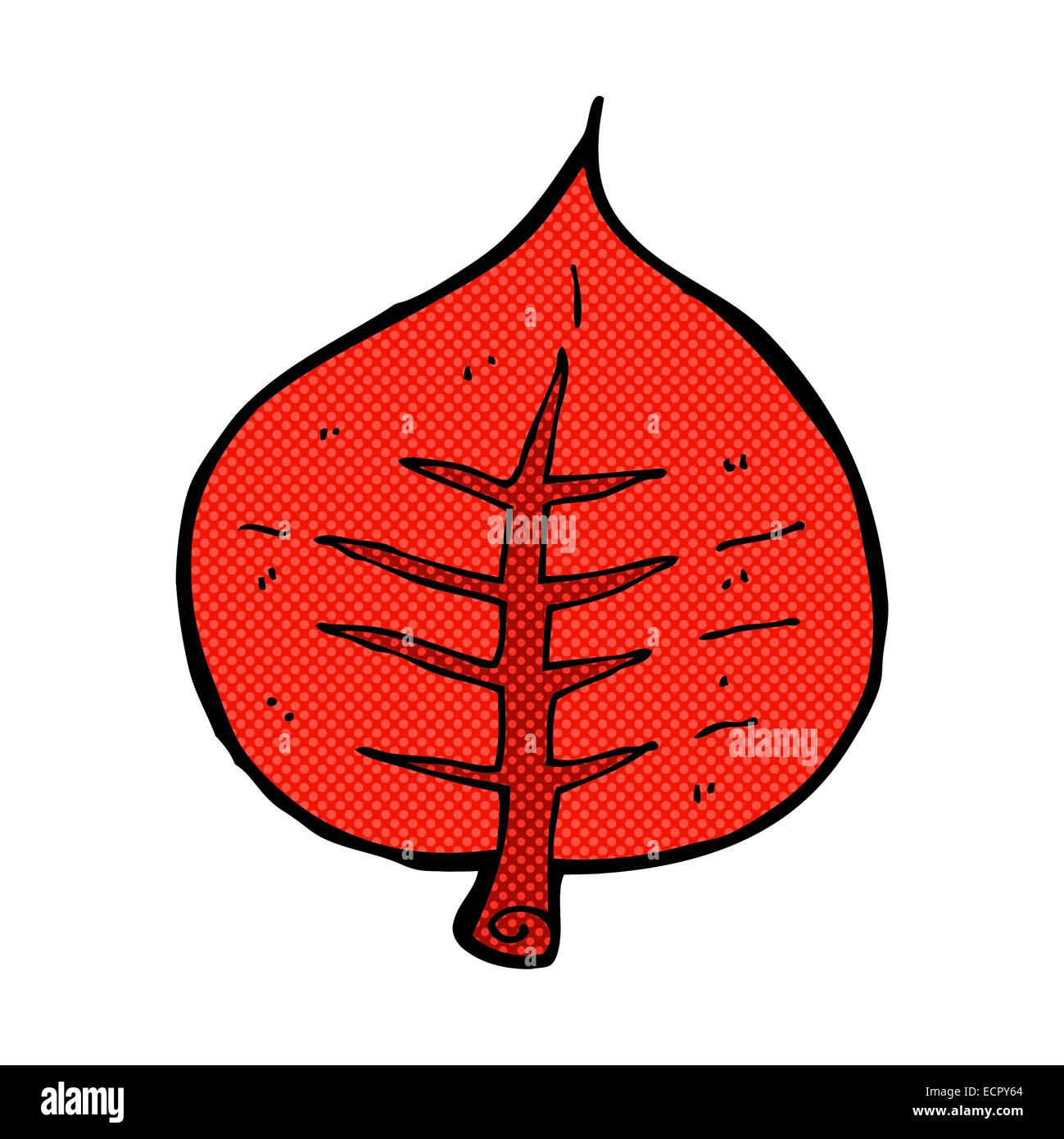 retro comic book style cartoon leaf Stock Vector Image & Art - Alamy