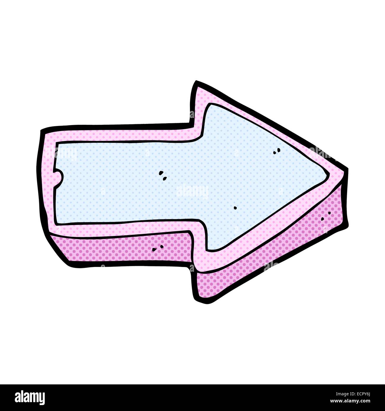 retro comic book style cartoon arrow symbol Stock Vector Image & Art ...