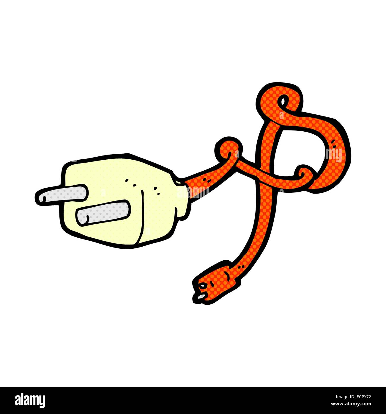 retro comic book style cartoon plug Stock Vector Image & Art - Alamy