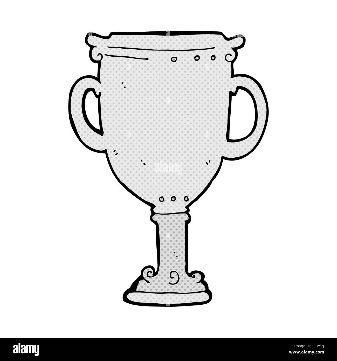 retro comic book style cartoon trophy Stock Vector Image & Art - Alamy