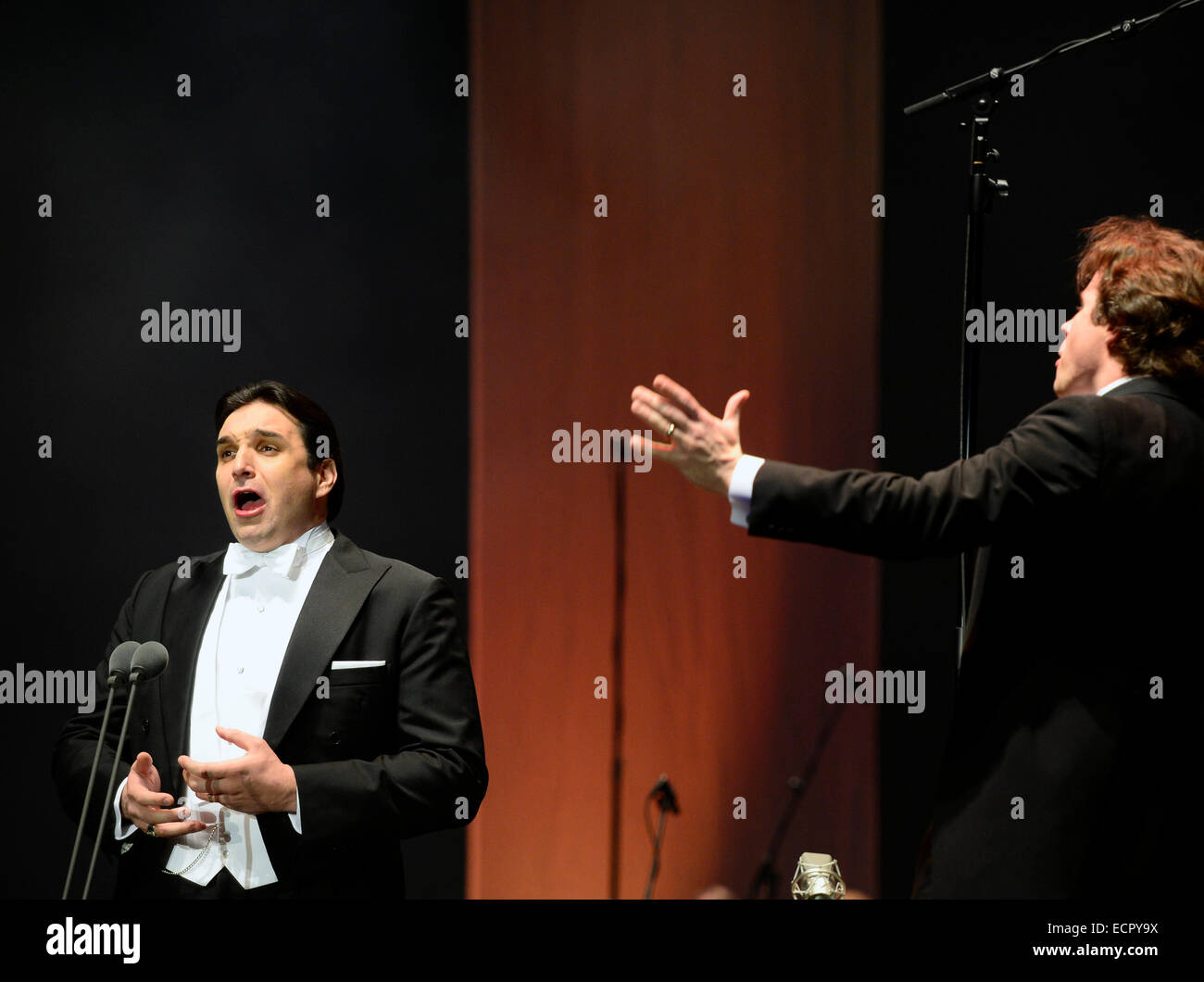 Czech bass-baritone Adam Plachetka sings at the closing gala concert ...