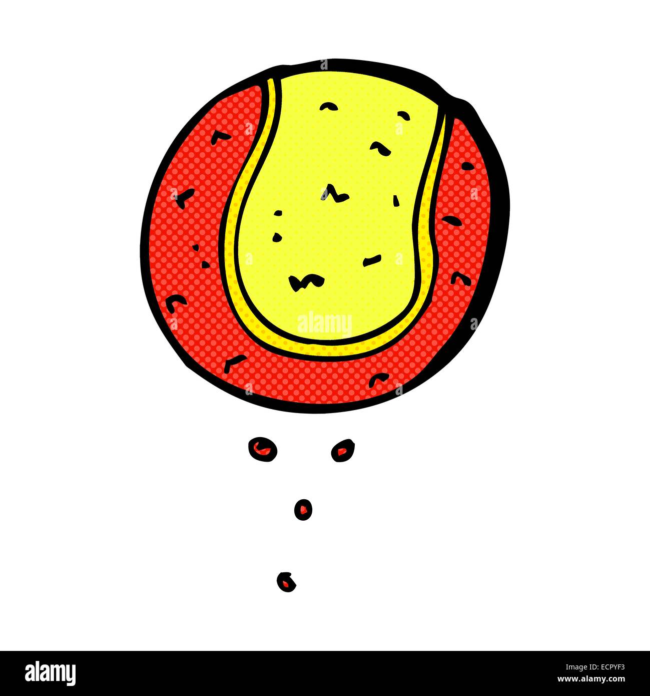 retro comic book style cartoon tennis ball Stock Vector Image & Art - Alamy
