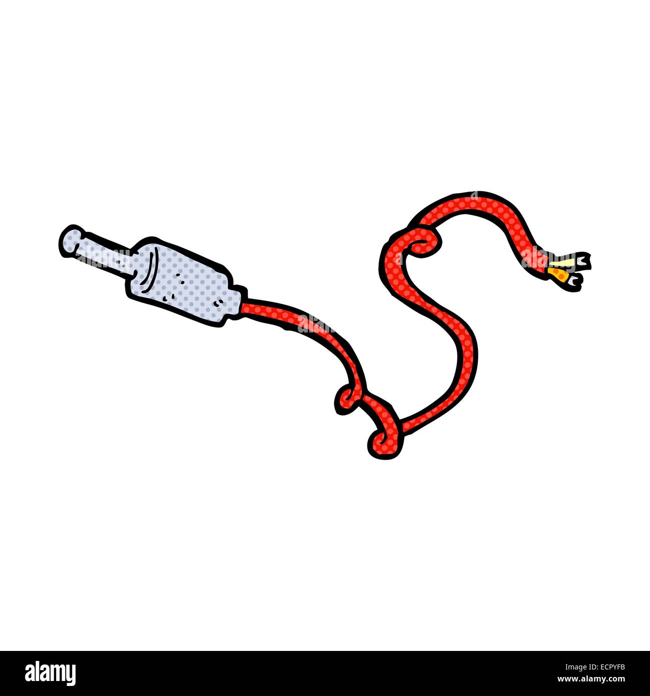 retro comic book style cartoon plug Stock Vector Image & Art - Alamy