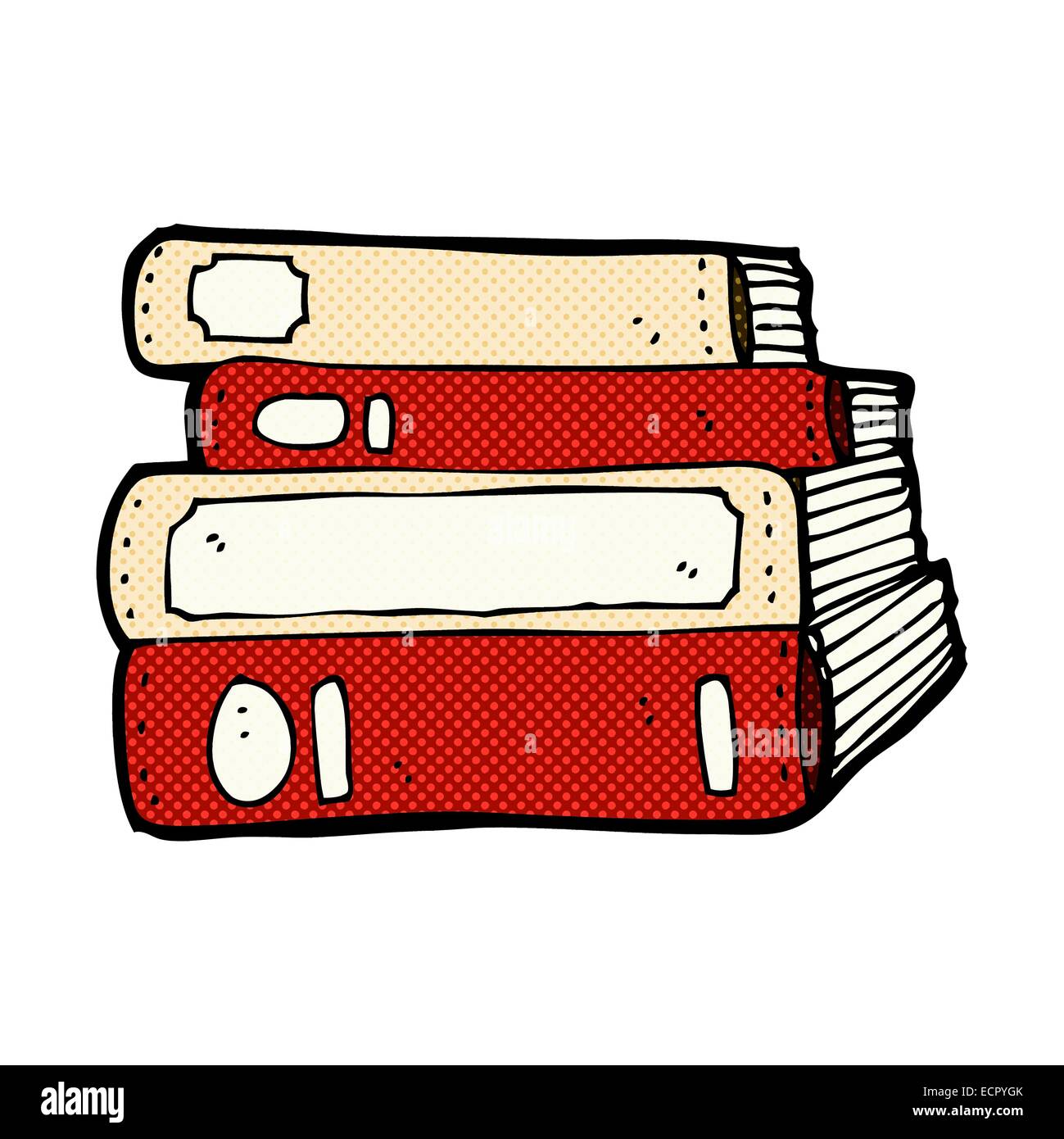 retro comic book style cartoon old books Stock Vector Image & Art - Alamy