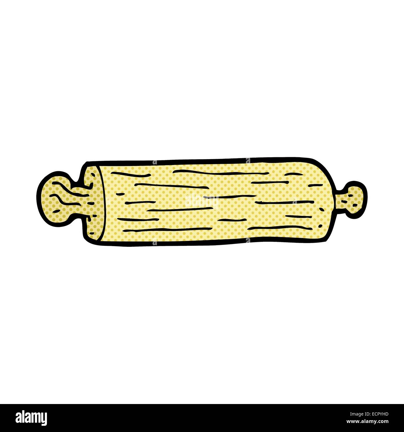 retro comic book style cartoon rolling pin Stock Vector Image & Art - Alamy
