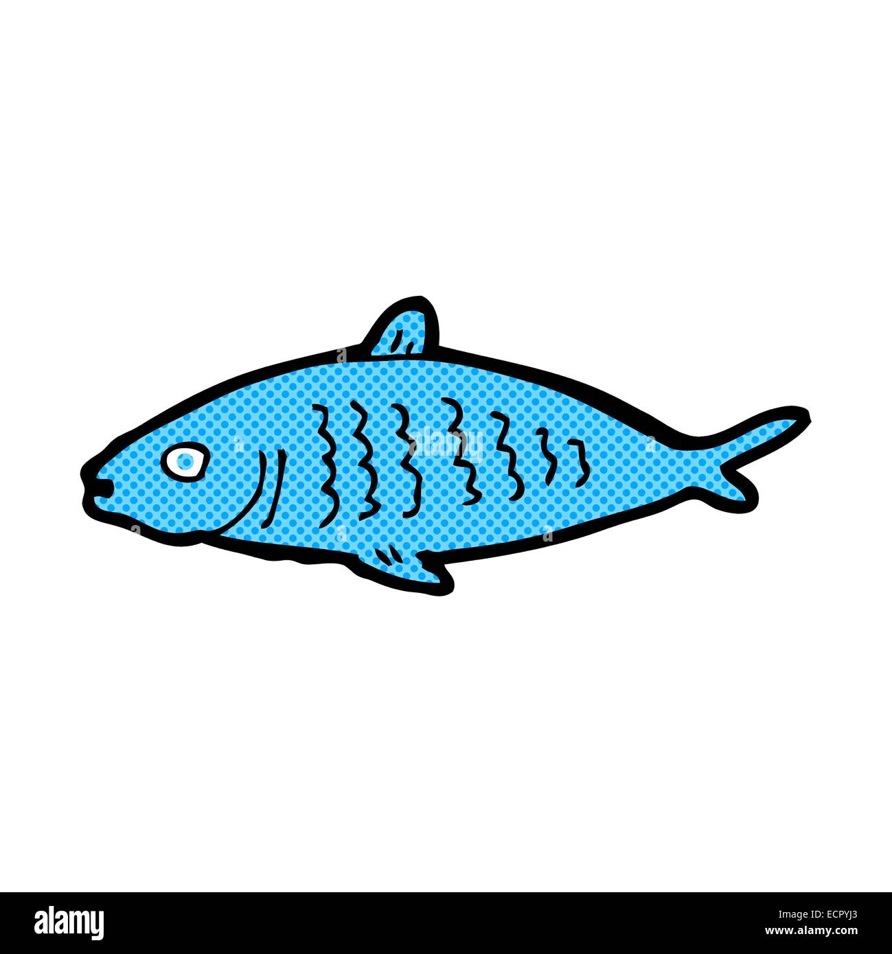 retro comic book style cartoon fish Stock Vector Image & Art - Alamy