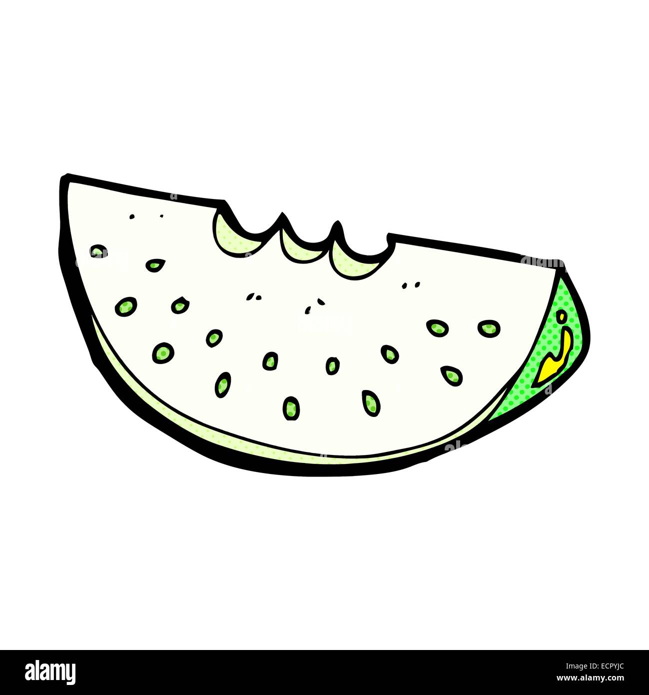 retro comic book style cartoon melon slice Stock Vector Image & Art - Alamy