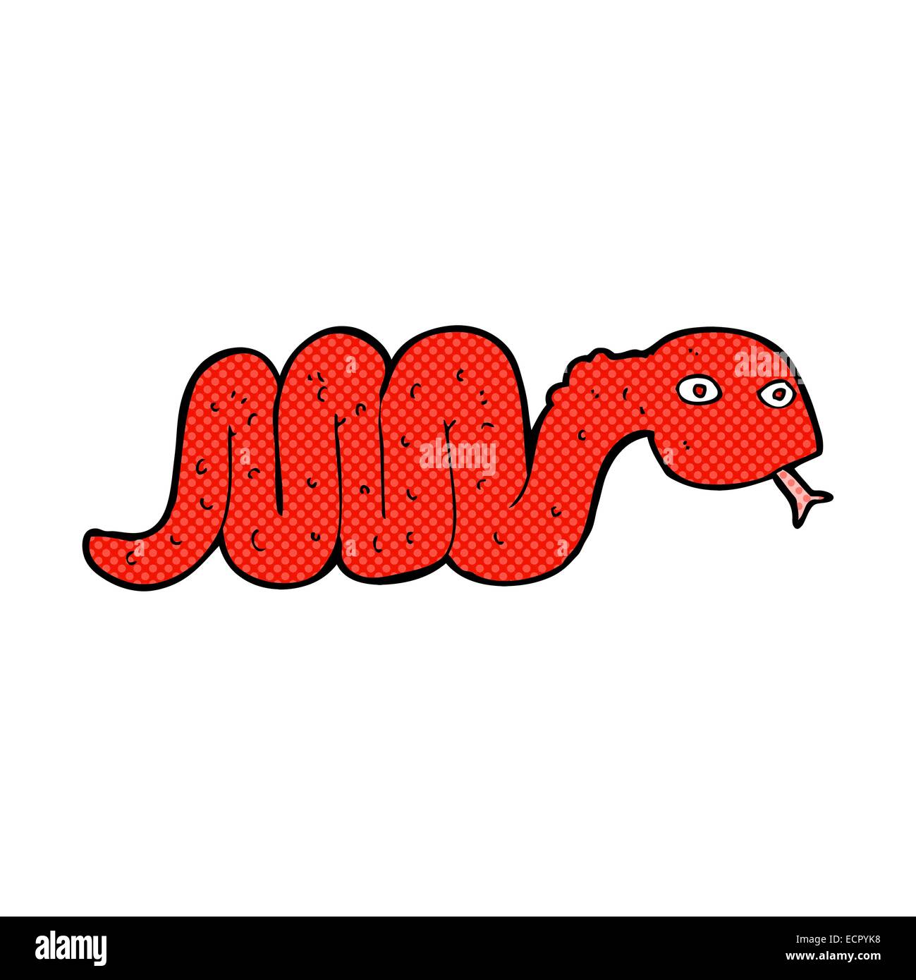 funny retro comic book style cartoon snake Stock Vector Image & Art - Alamy