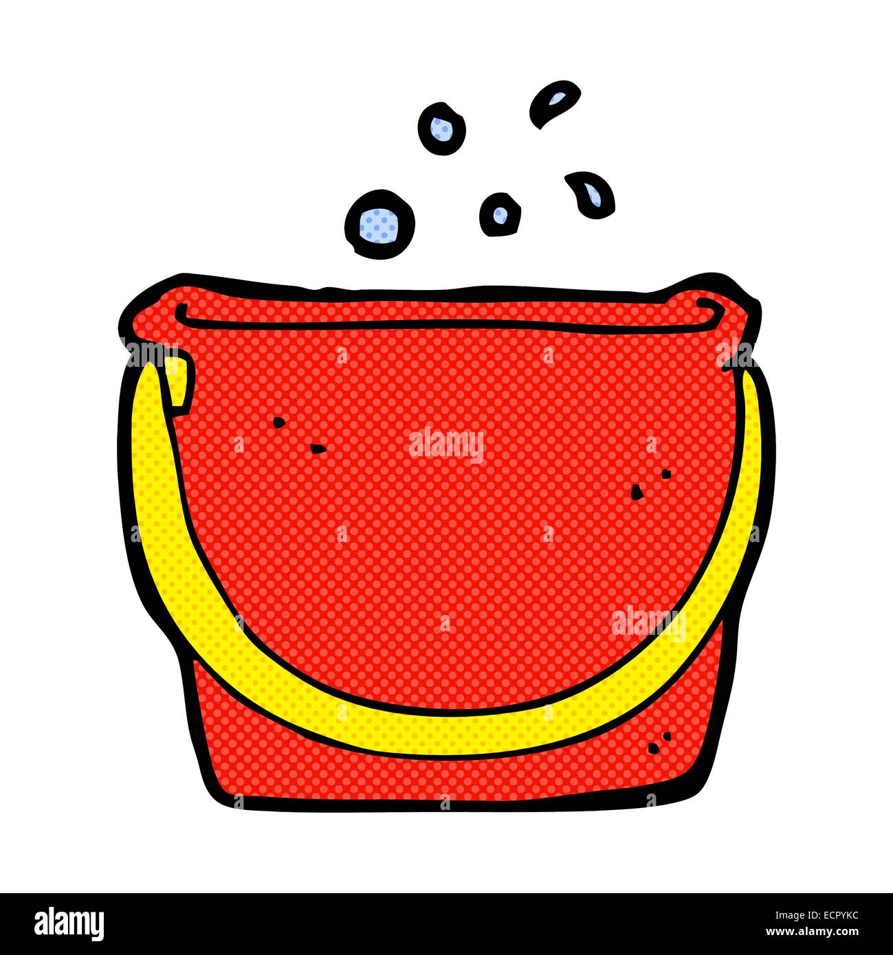 retro comic book style cartoon bucket Stock Vector Image & Art - Alamy