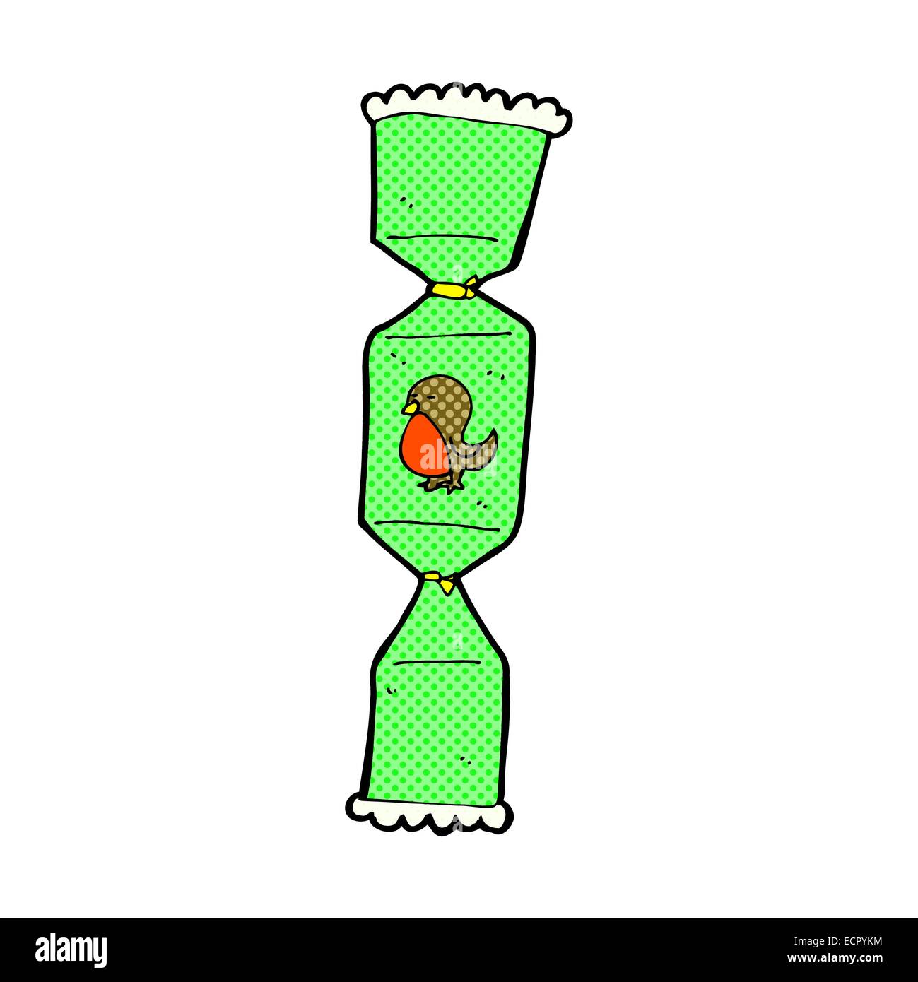 retro comic book style cartoon christmas cracker Stock Vector Image ...