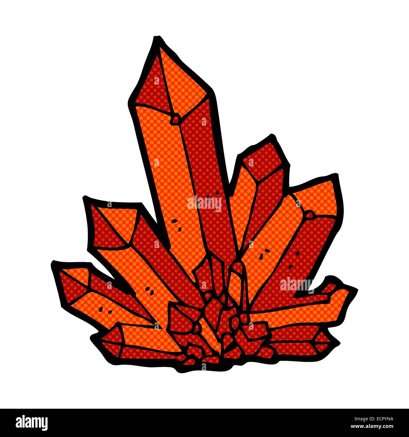 retro comic book style cartoon crystals Stock Vector Image & Art - Alamy