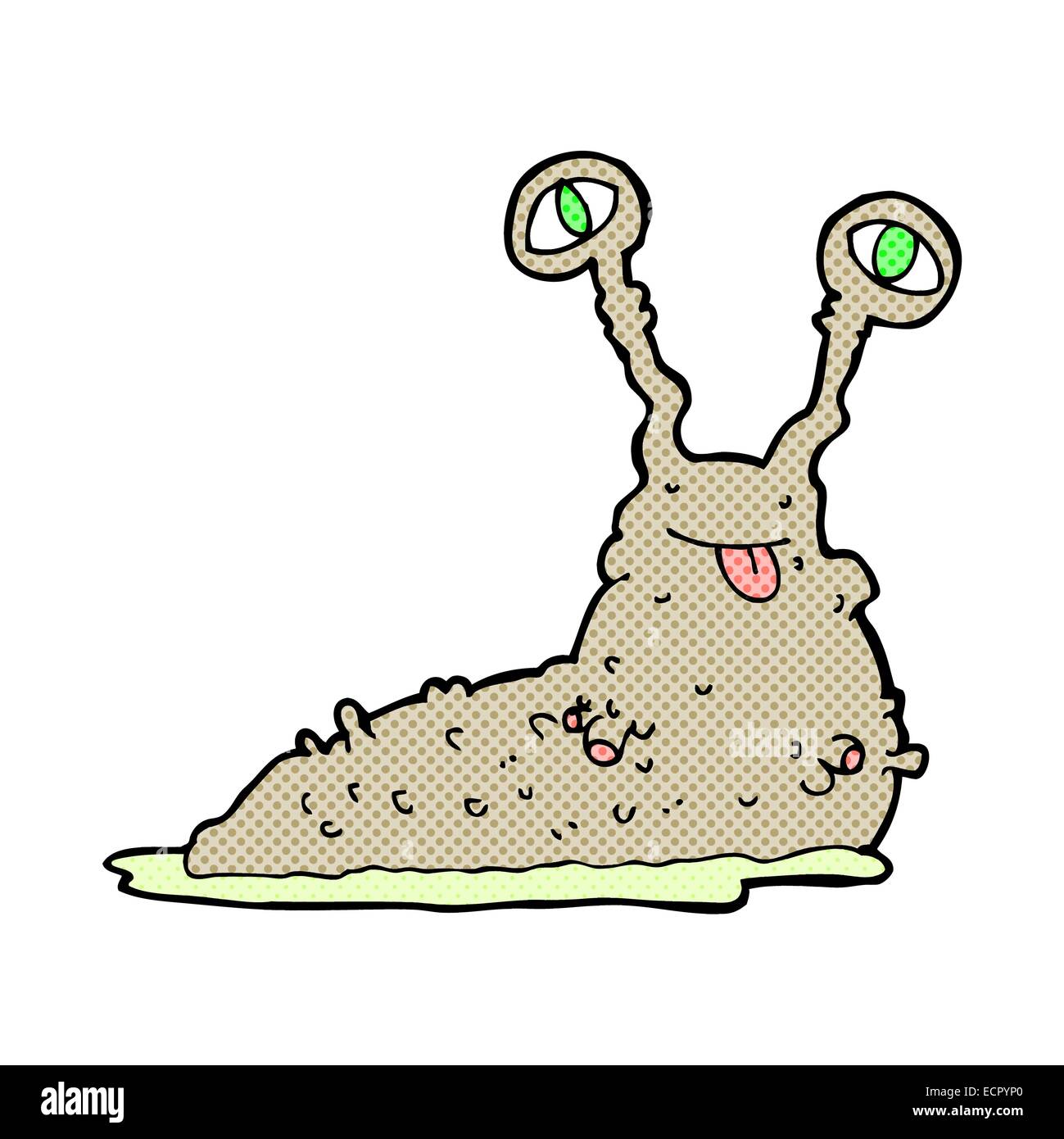 retro comic book style cartoon gross slug Stock Vector Image & Art - Alamy
