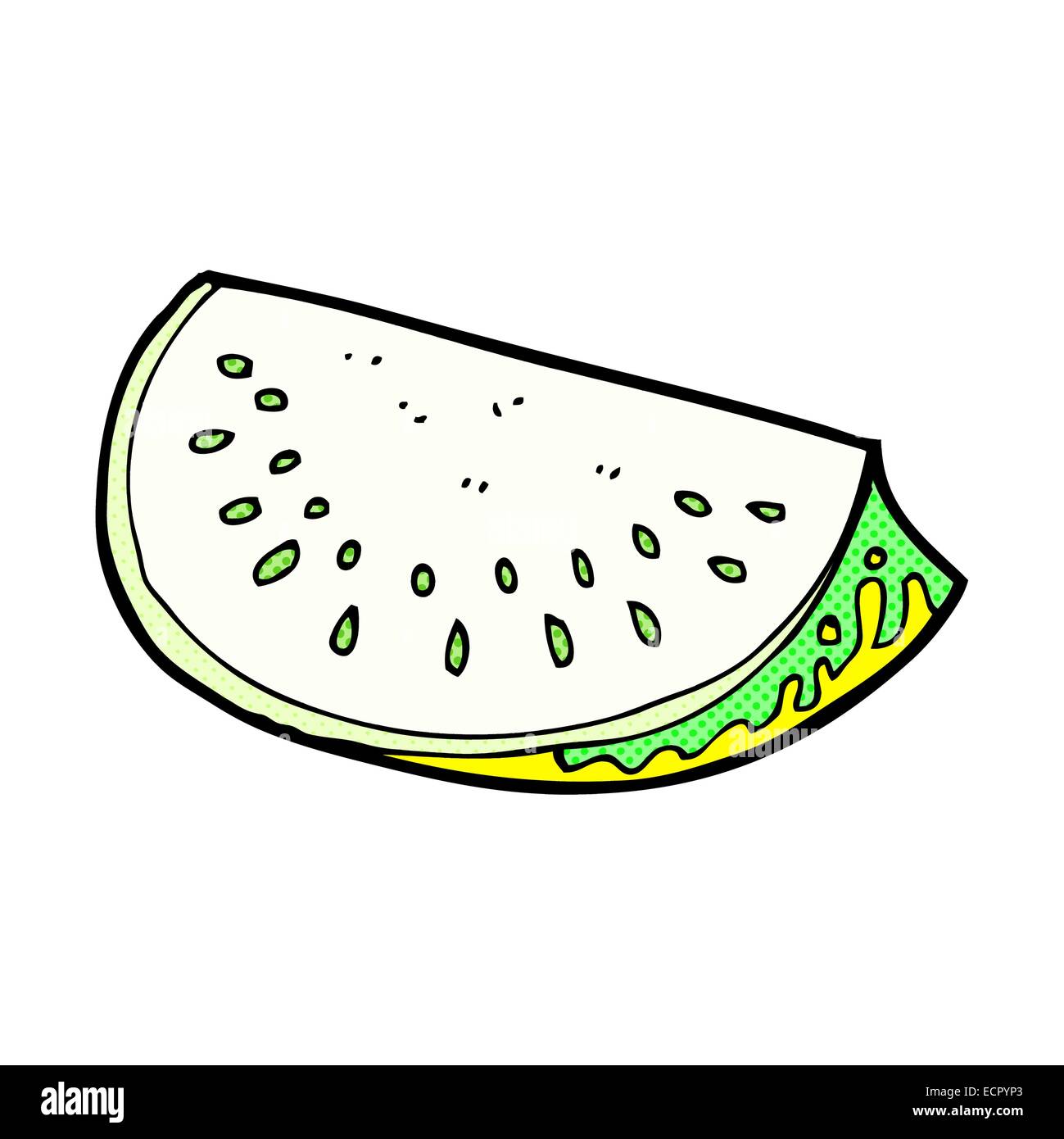 retro comic book style cartoon melon slice Stock Vector Image & Art - Alamy