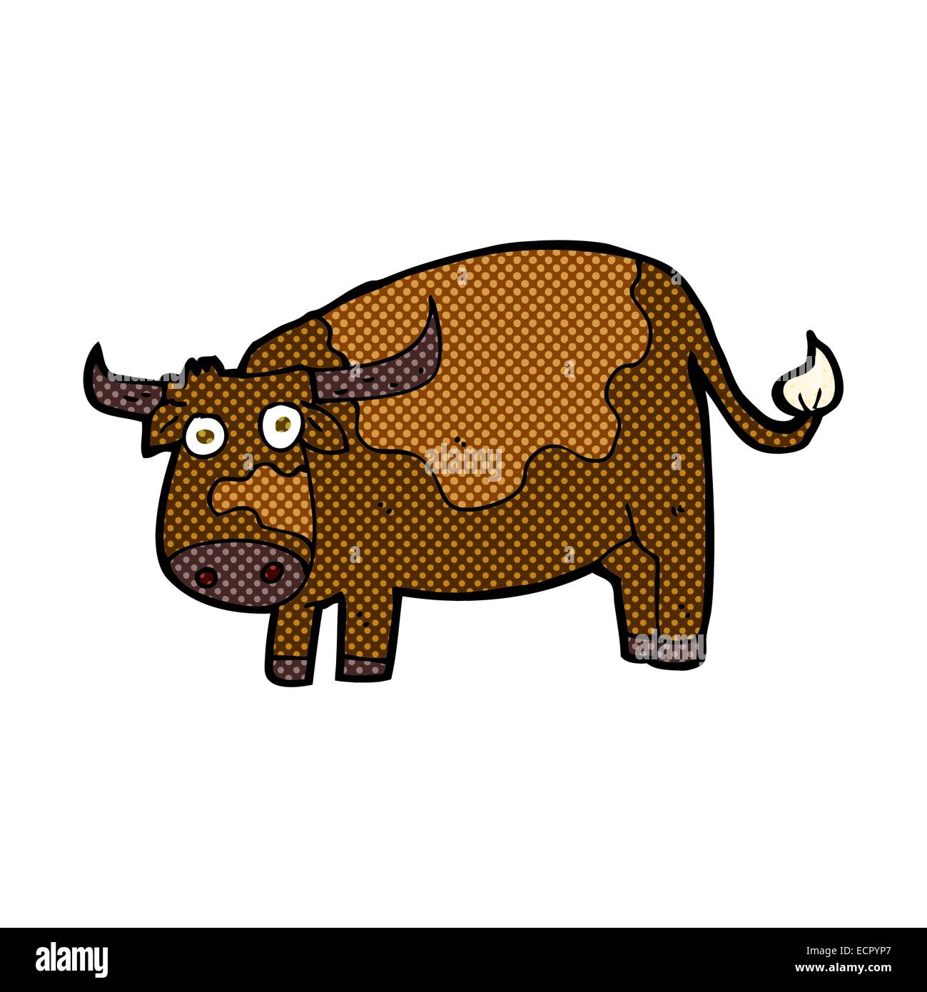retro comic book style cartoon cow Stock Vector Image & Art - Alamy
