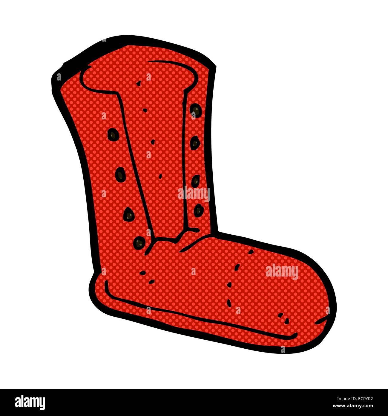 retro comic book style cartoon old boot Stock Vector Image & Art - Alamy