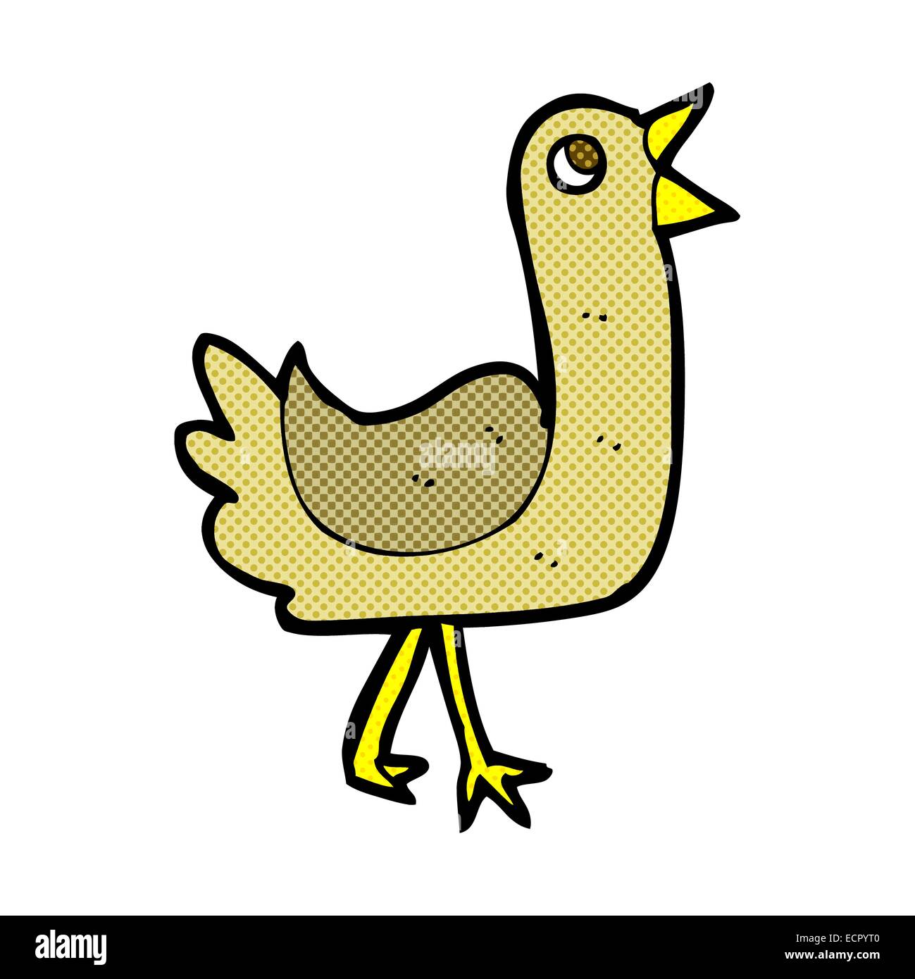 retro comic book style cartoon bird Stock Vector Image & Art - Alamy