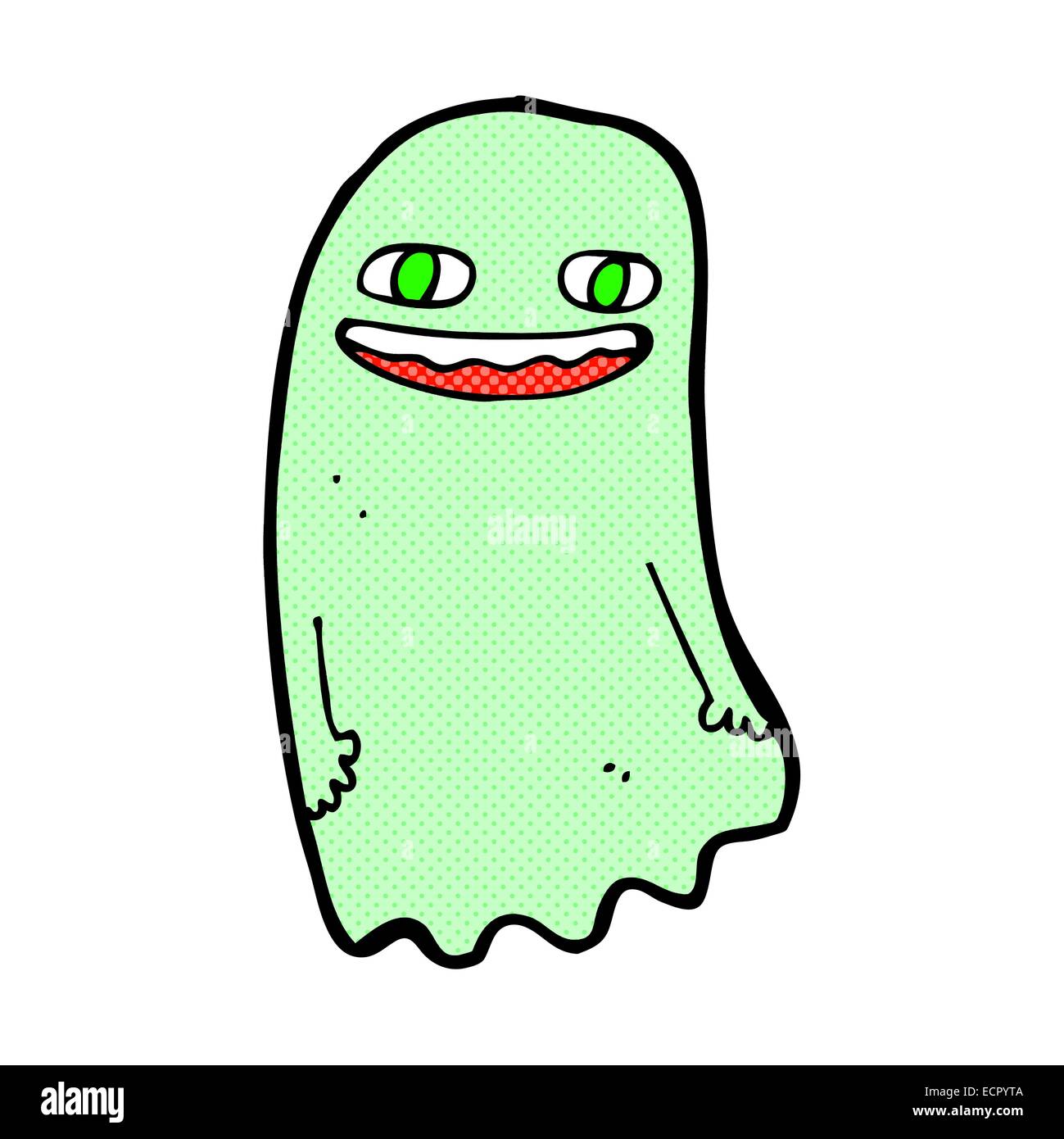 funny retro comic book style cartoon ghost Stock Vector Image & Art - Alamy