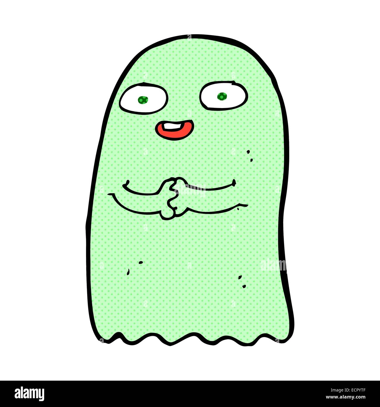 funny retro comic book style cartoon ghost Stock Vector Image & Art - Alamy