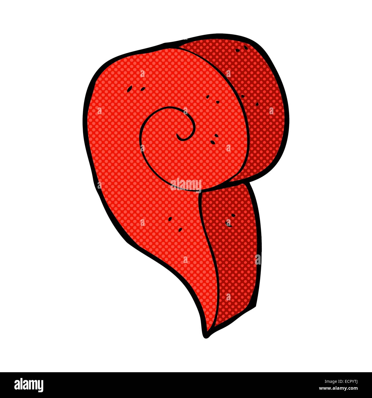 retro comic book style cartoon decorative swirl symbol Stock Vector ...