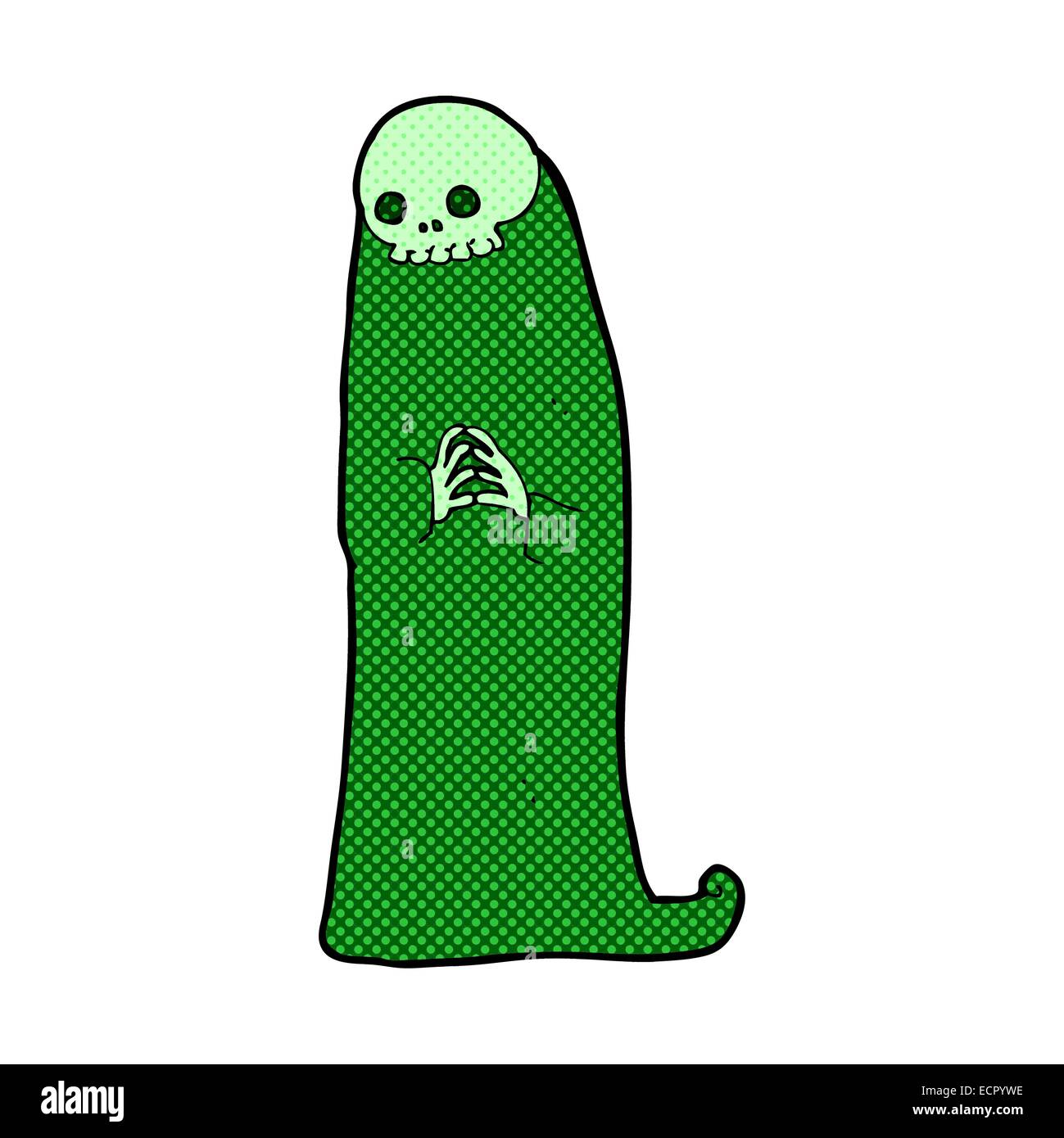 retro comic book style cartoon halloween ghoul Stock Vector Image & Art ...