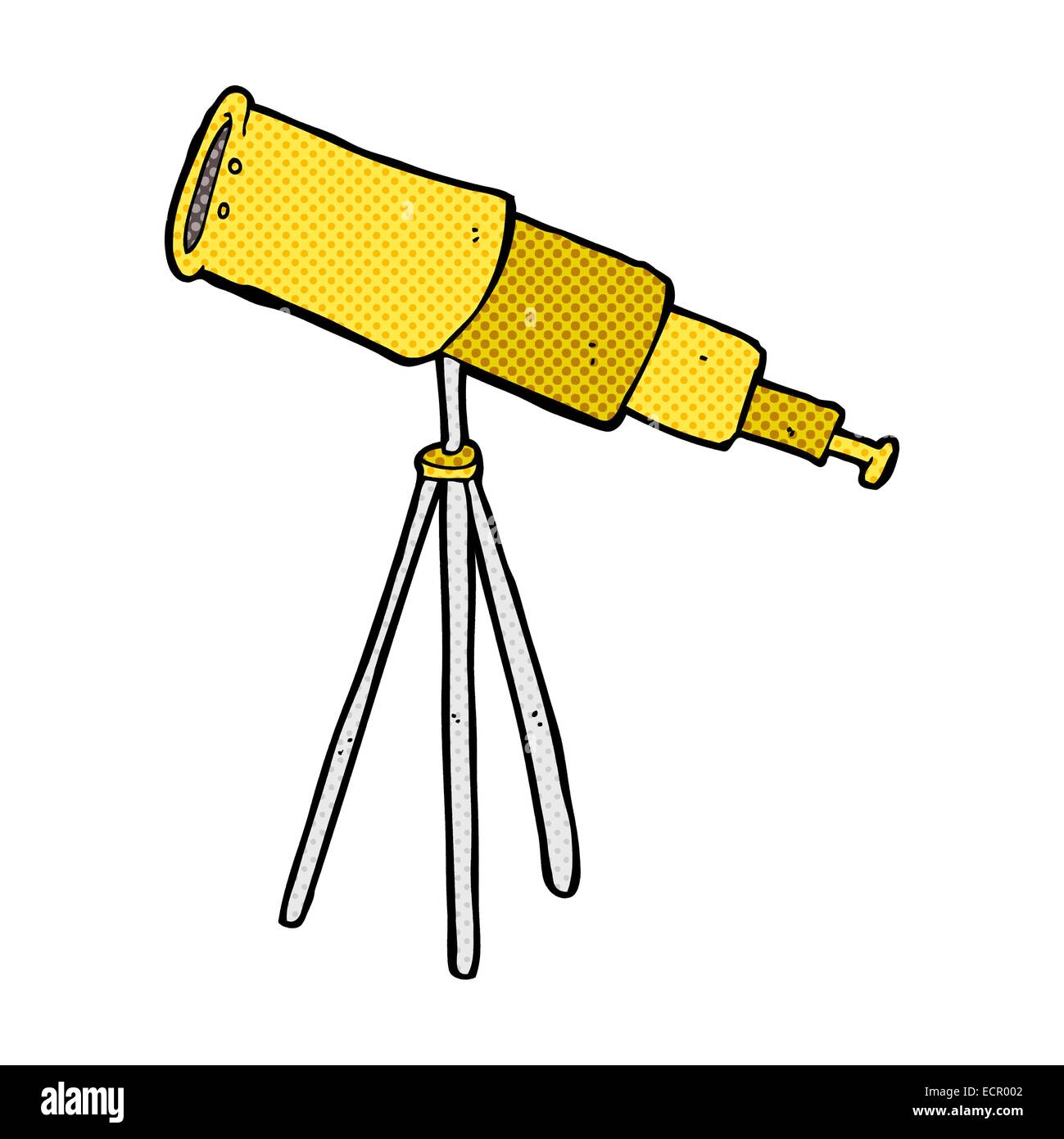 retro comic book style cartoon telescope Stock Vector Image & Art - Alamy