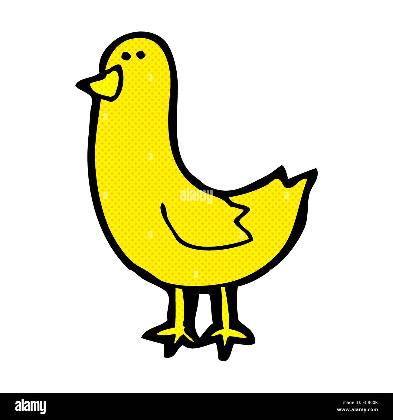 retro comic book style cartoon bird Stock Vector Image & Art - Alamy