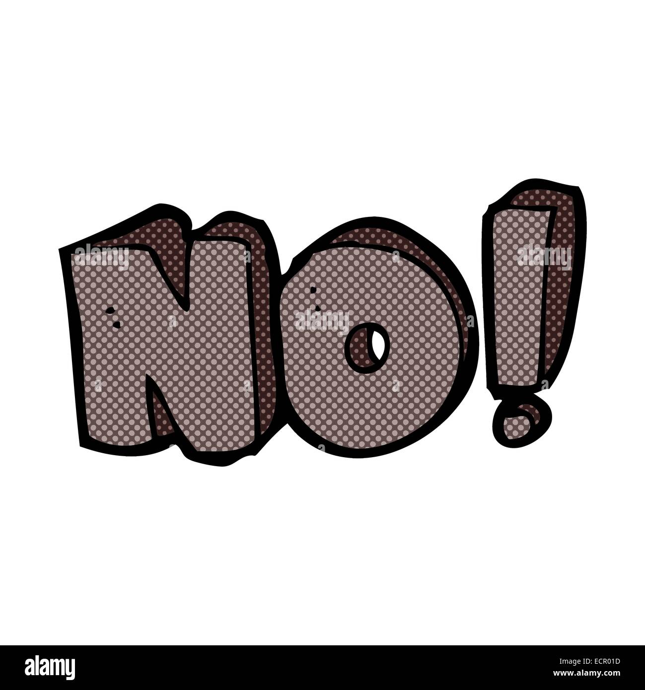 retro comic book style cartoon no symbol Stock Vector Image & Art - Alamy