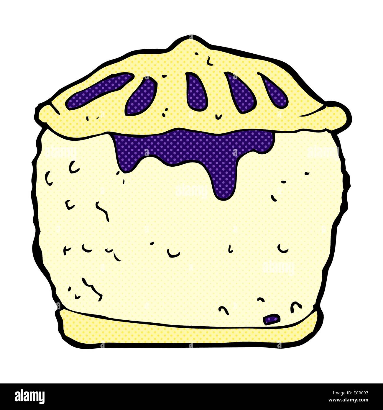 retro comic book style cartoon meat pie Stock Vector Image & Art - Alamy