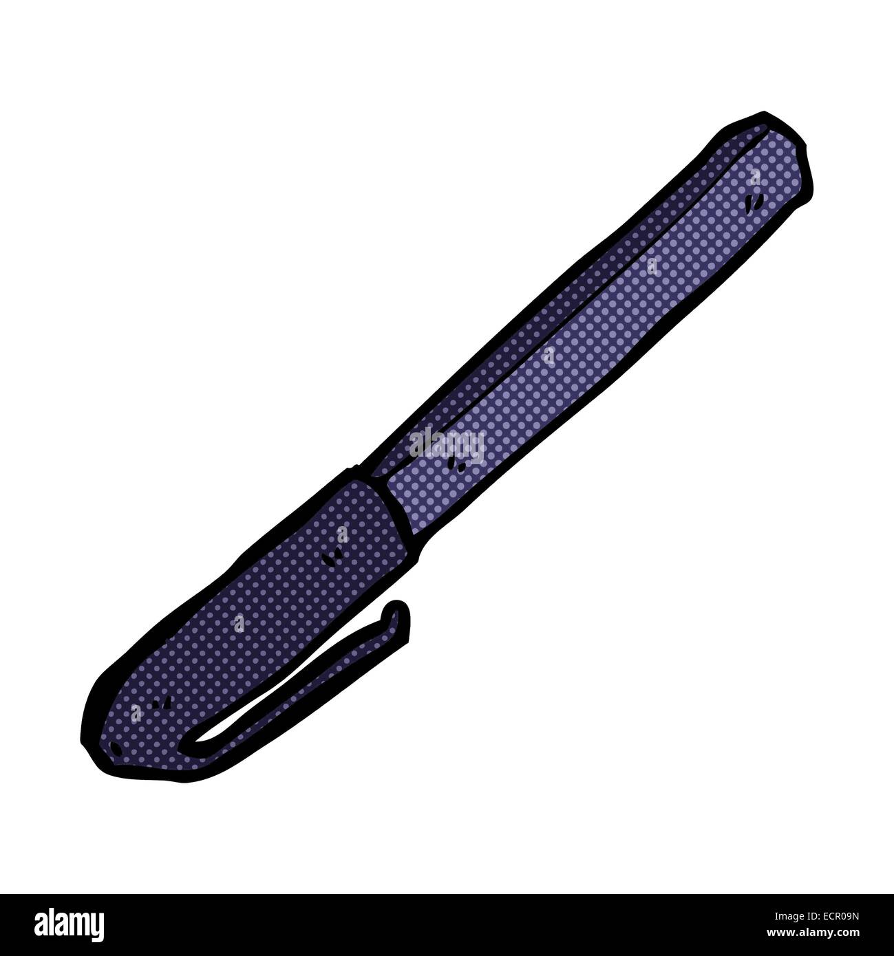 retro comic book style cartoon pen Stock Vector Image & Art - Alamy