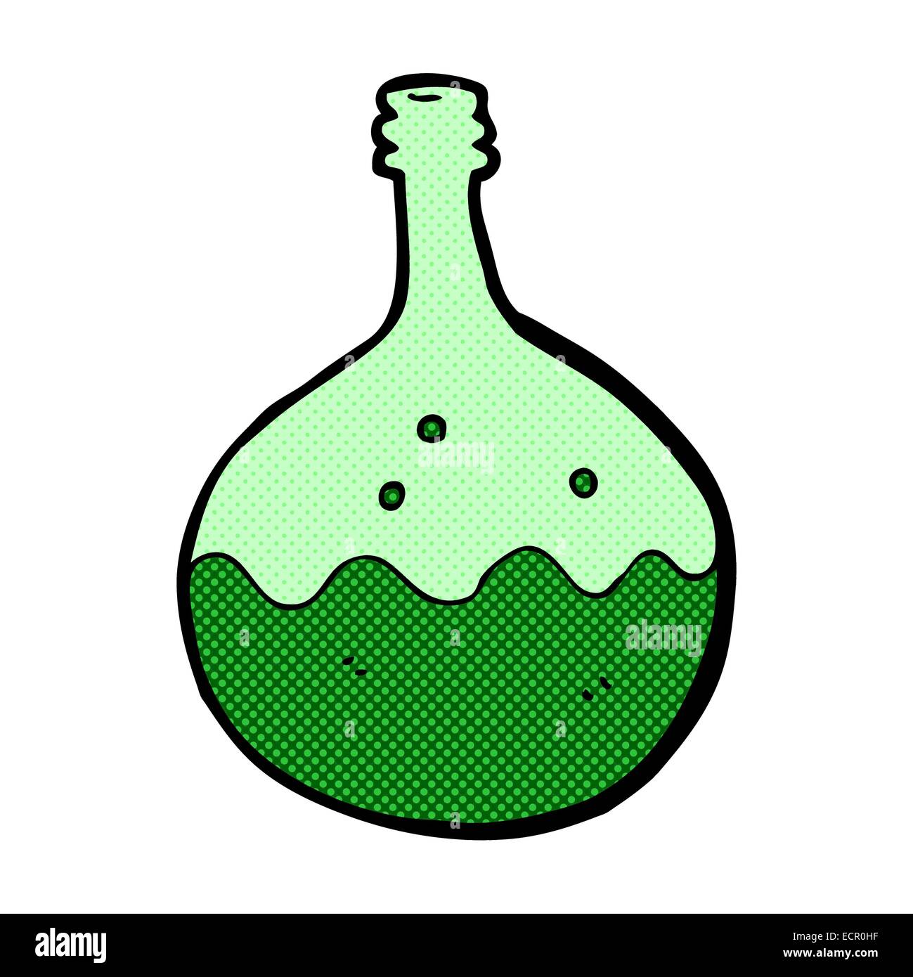 retro comic book style cartoon bubbling chemicals Stock Vector Image ...