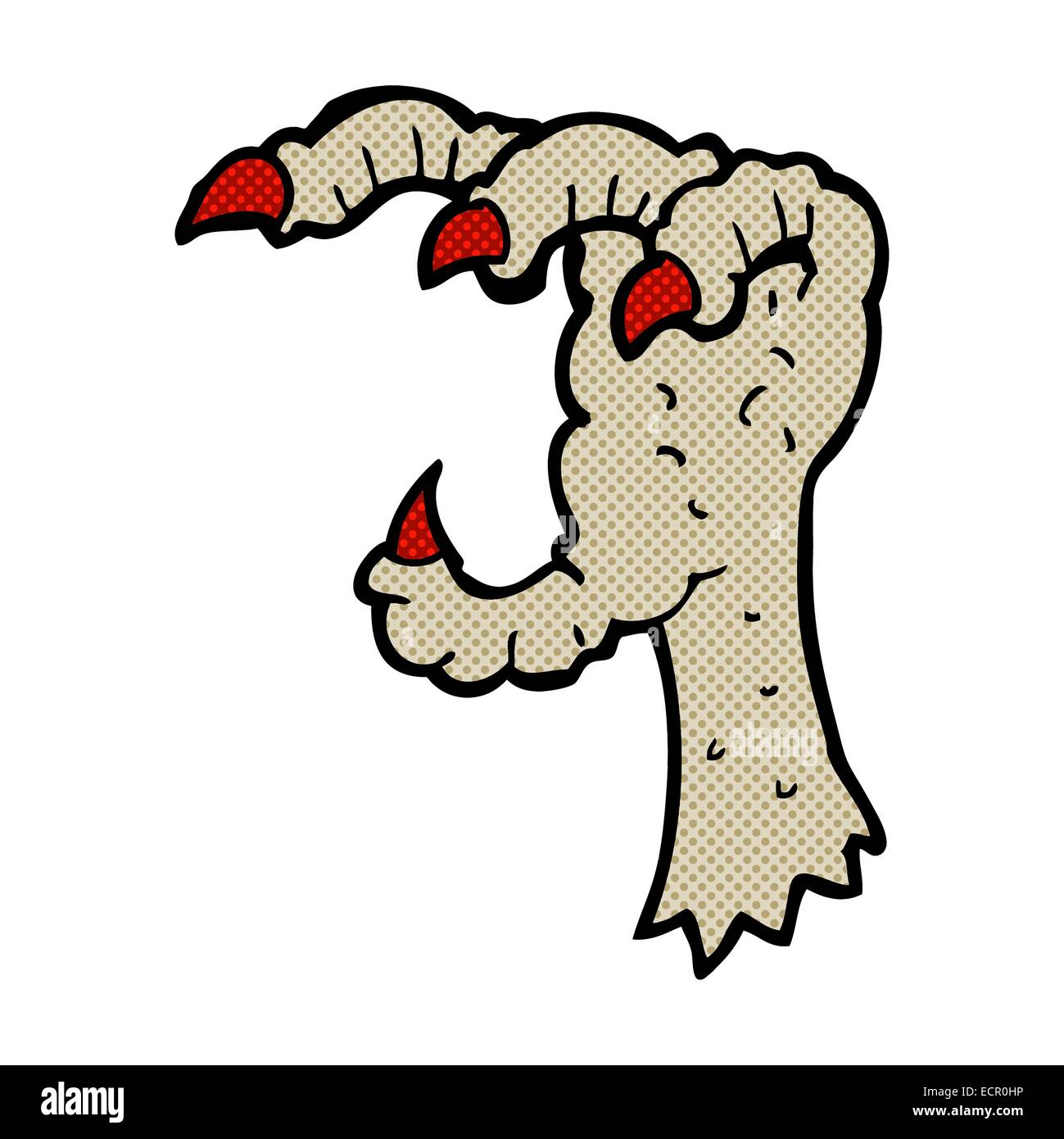 retro comic book style cartoon eagle claw Stock Vector Image & Art - Alamy