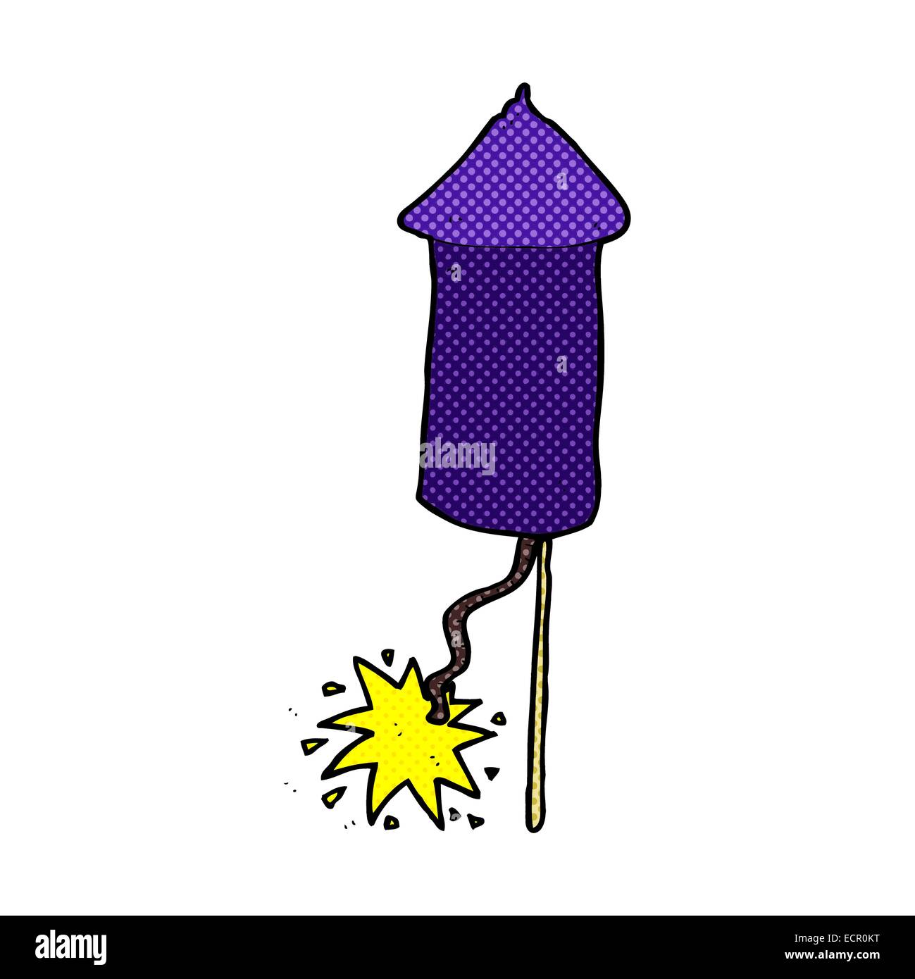 retro comic book style cartoon firework Stock Vector Image & Art - Alamy