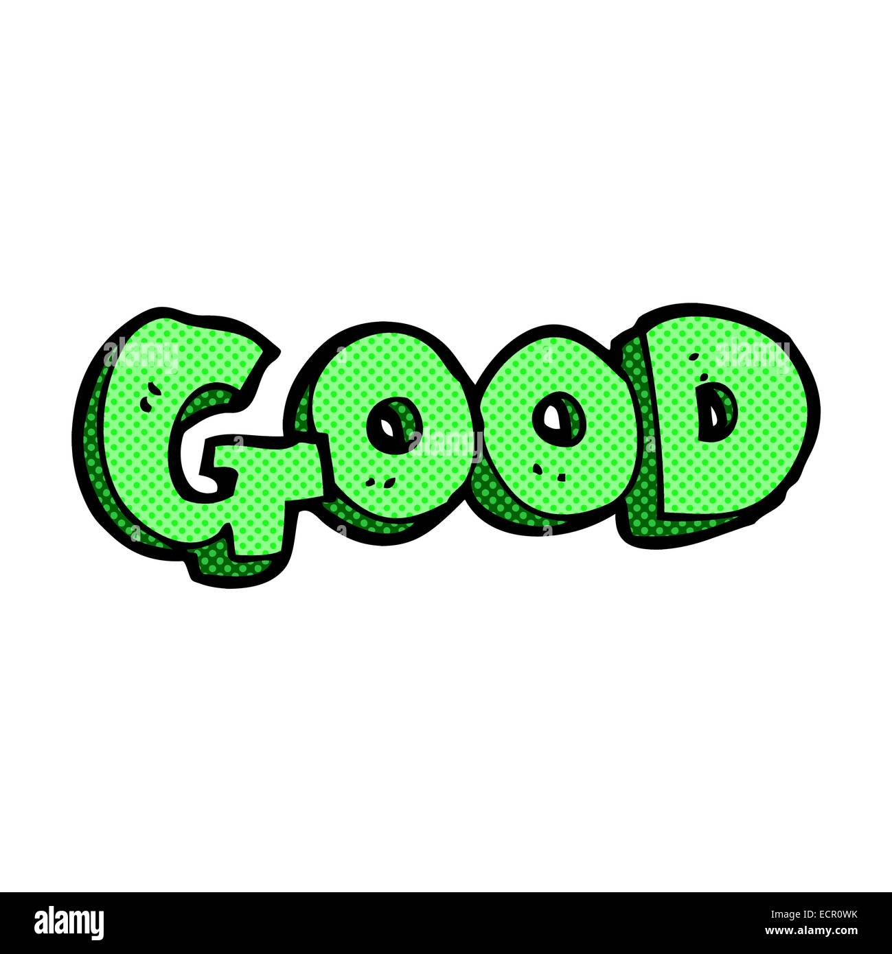retro comic book style cartoon good sign Stock Vector Image & Art - Alamy