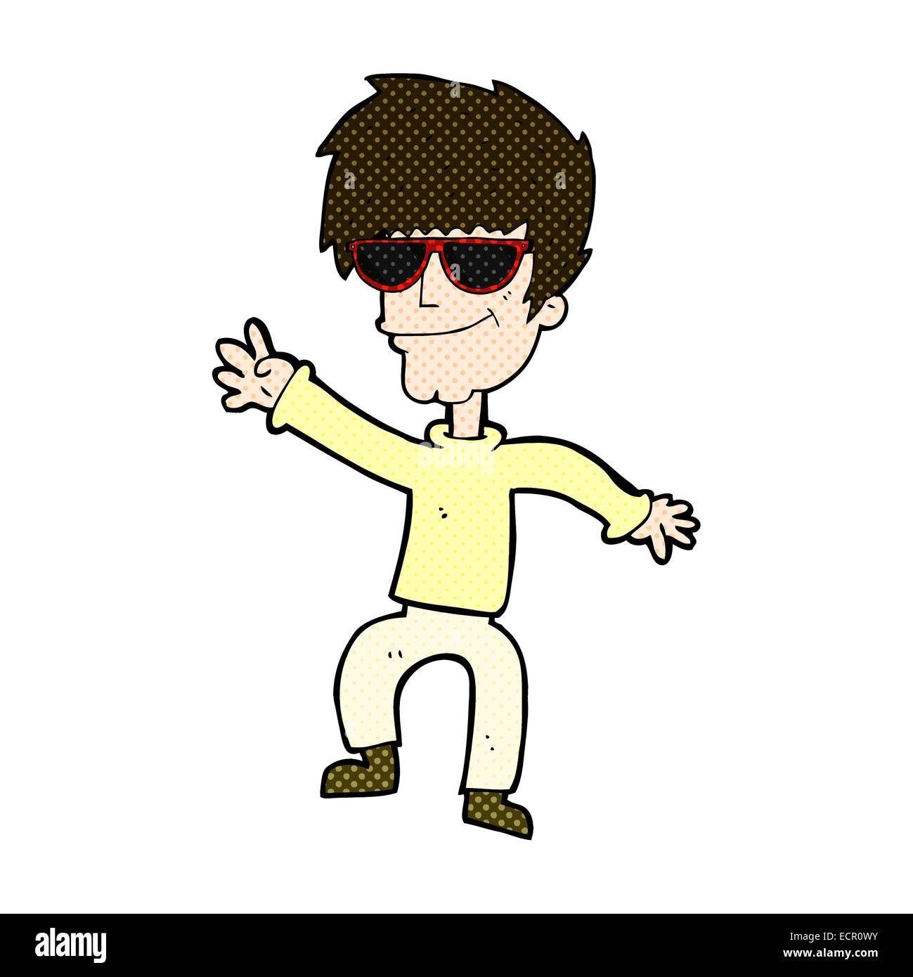 Boy with cool shades Stock Vector Images - Alamy