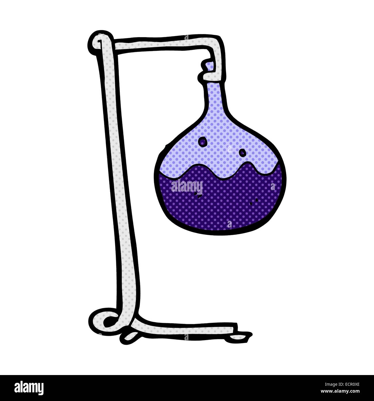 retro comic book style cartoon science experiment Stock Vector Image ...