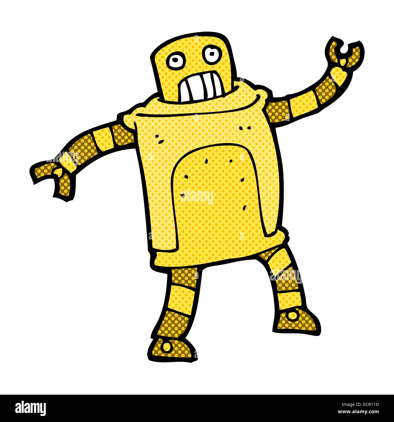 retro comic book style cartoon robot Stock Vector Image & Art - Alamy