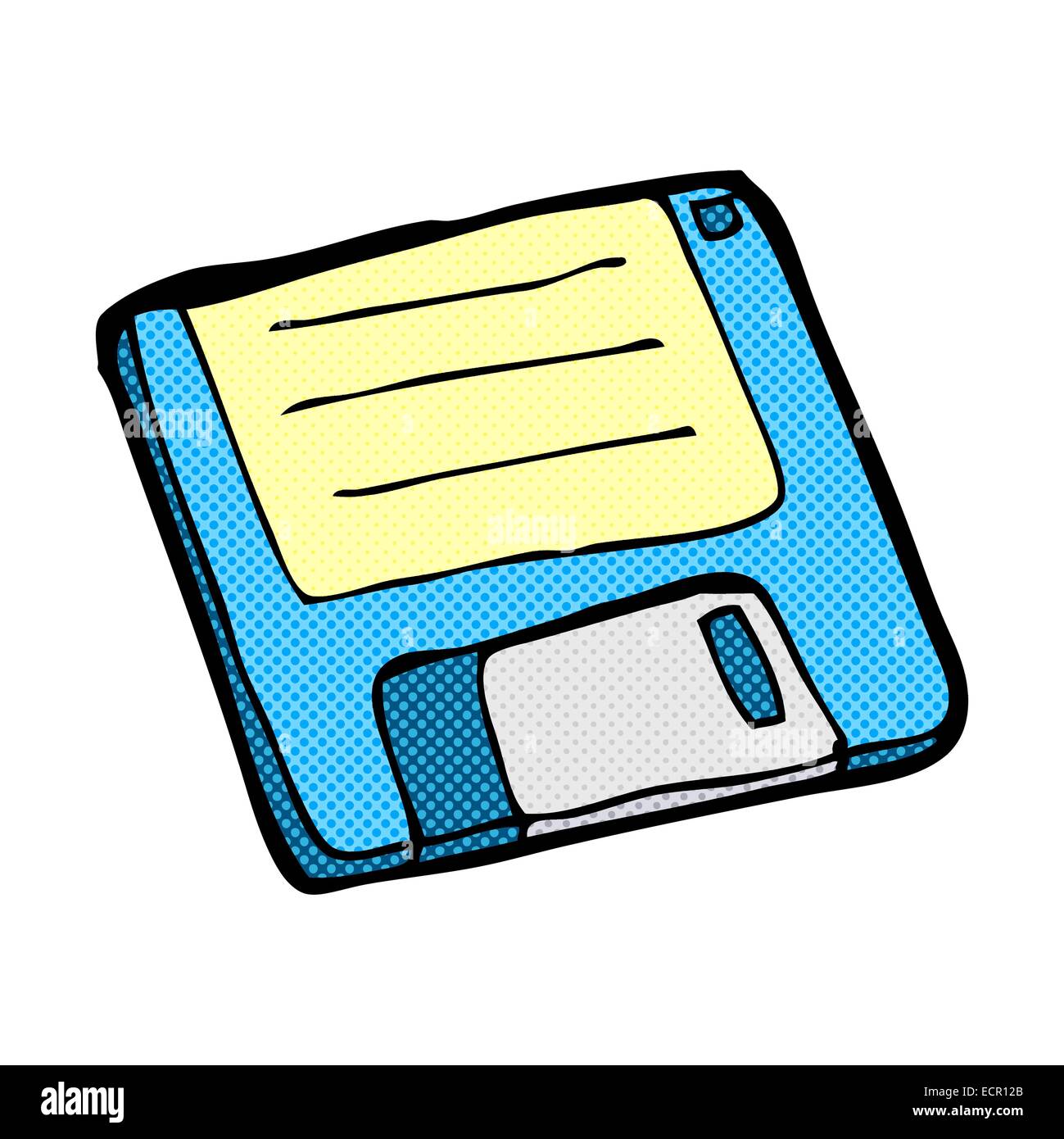 Cartoon old computer disk Cut Out Stock Images & Pictures - Alamy