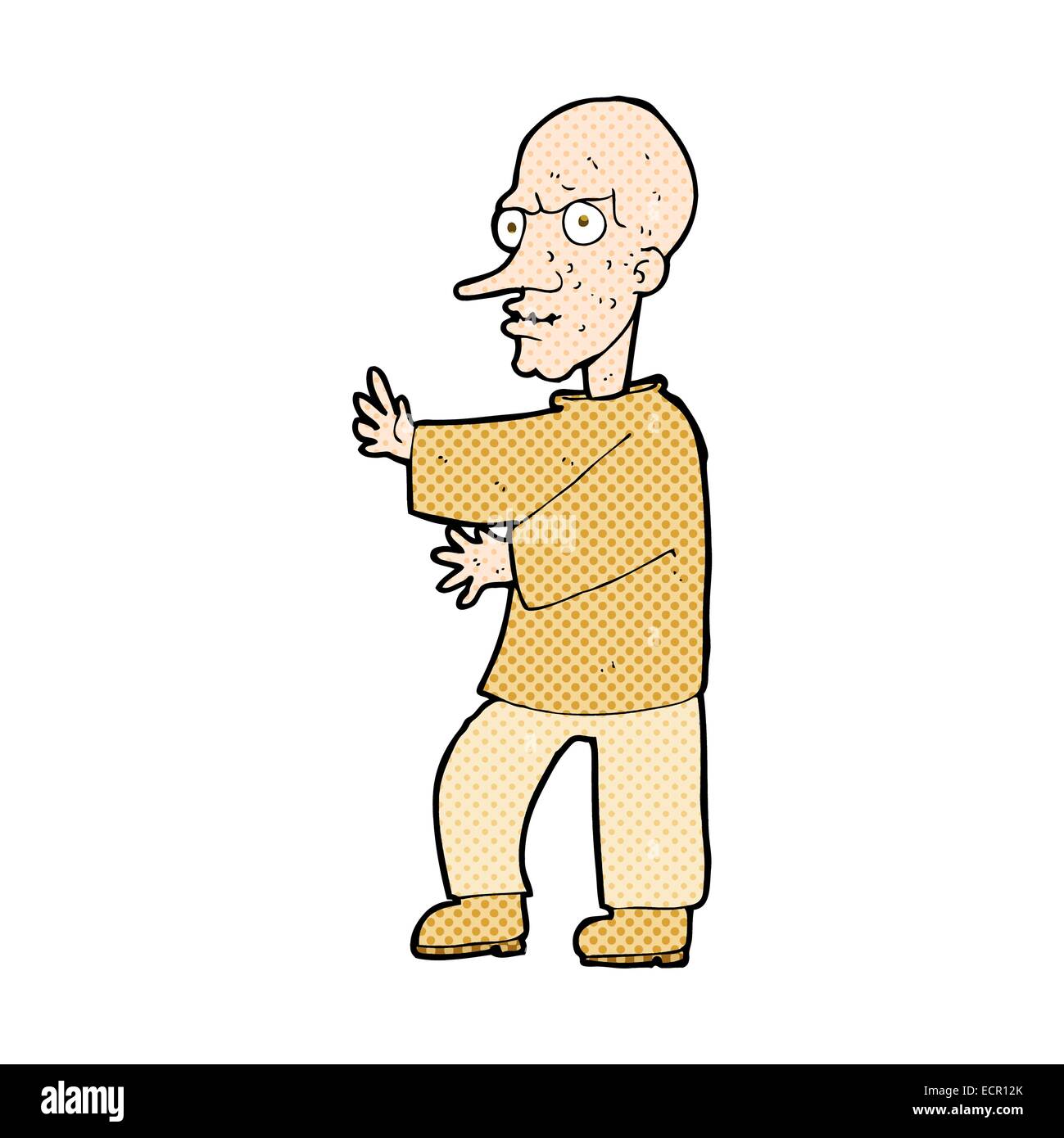 Cartoon mean looking man Stock Vector Images - Alamy