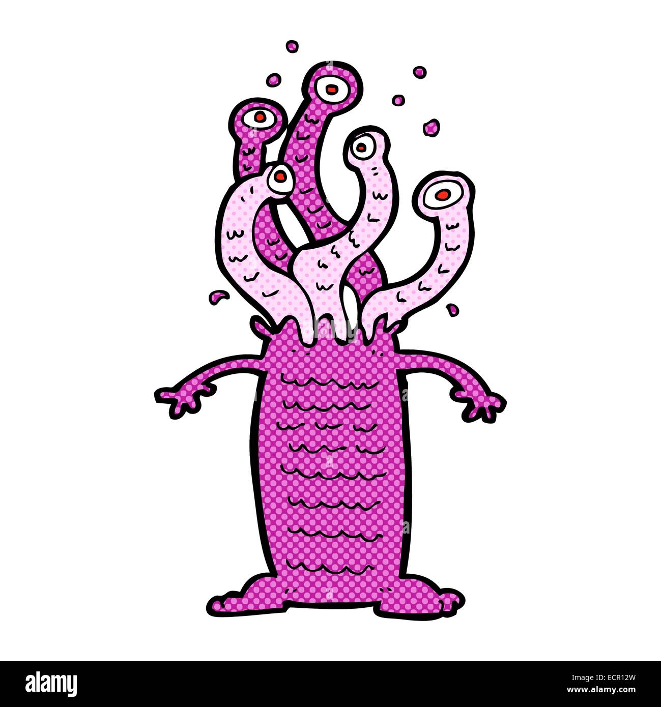 retro comic book style cartoon monster Stock Vector Image & Art - Alamy