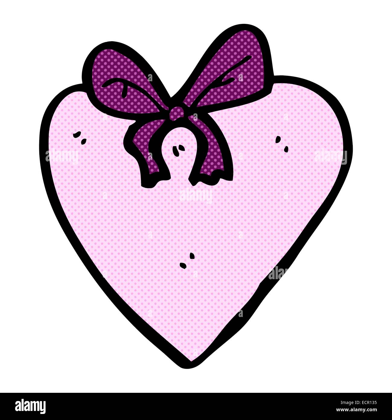 retro comic book style cartoon love heart Stock Vector Image & Art - Alamy